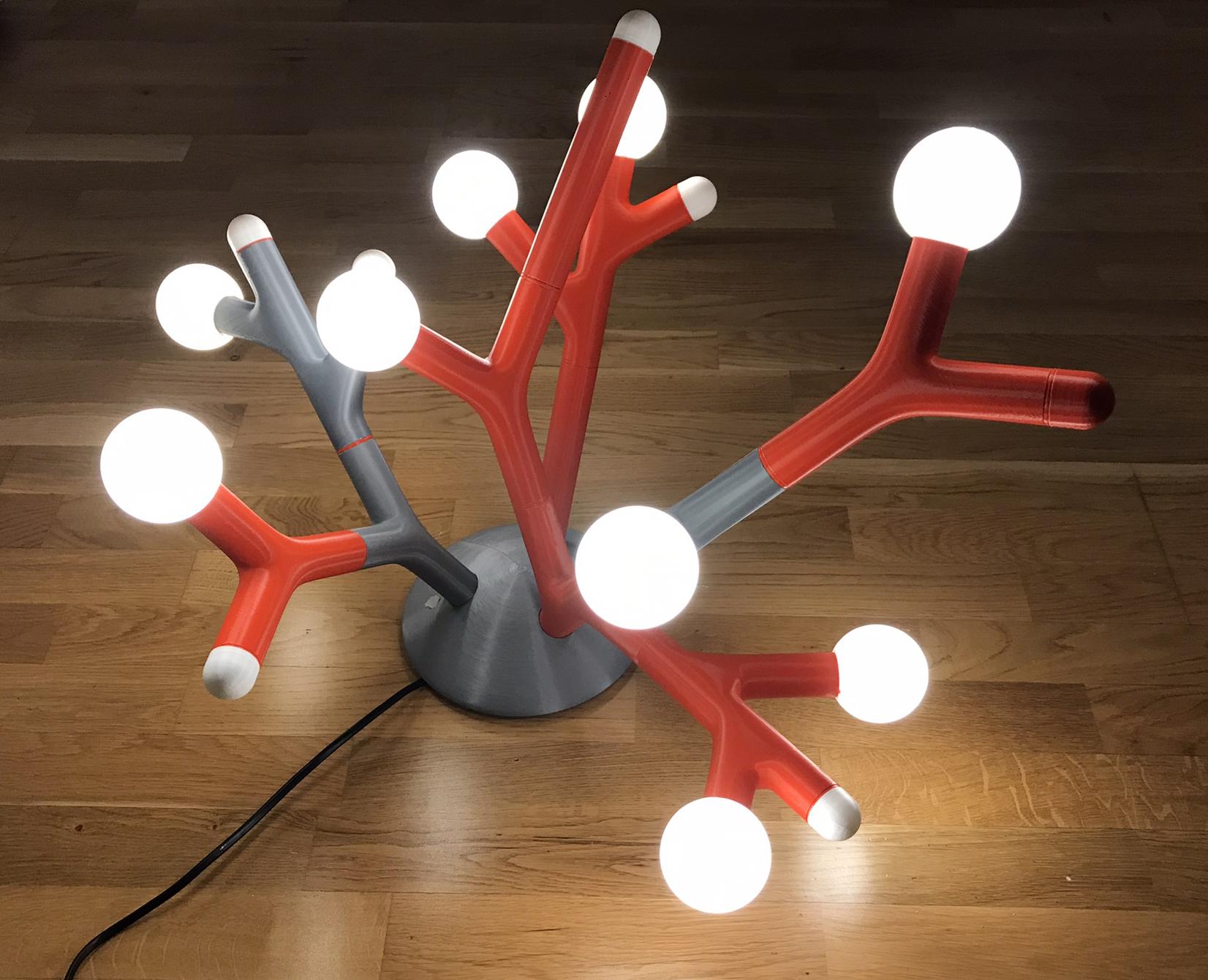 Modular Tree Lamp - 3D Printed ( or Lasercut ) : 10 Steps (with ...