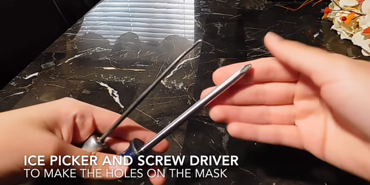 How to Make a DIY Purge Halloween Mask for Kinds and Adult : 4 Steps ...