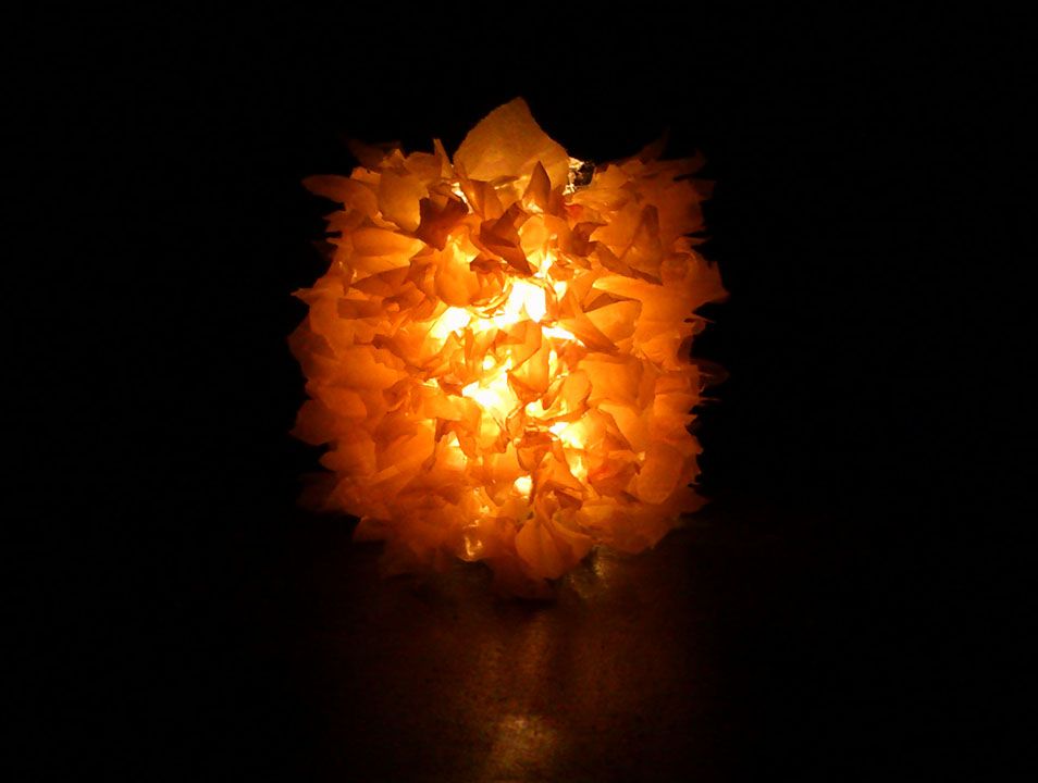 Tissue Paper Lamp : 4 Steps - Instructables