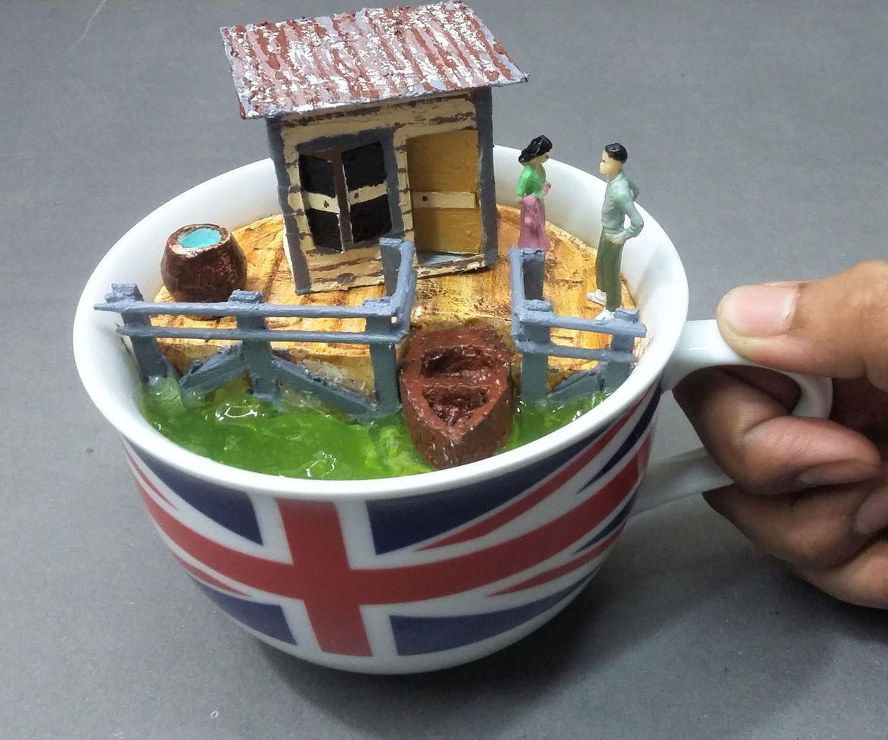 How to Make DIY Miniature Art|Landscape Realistic Cup Diorama : 4 Steps ...