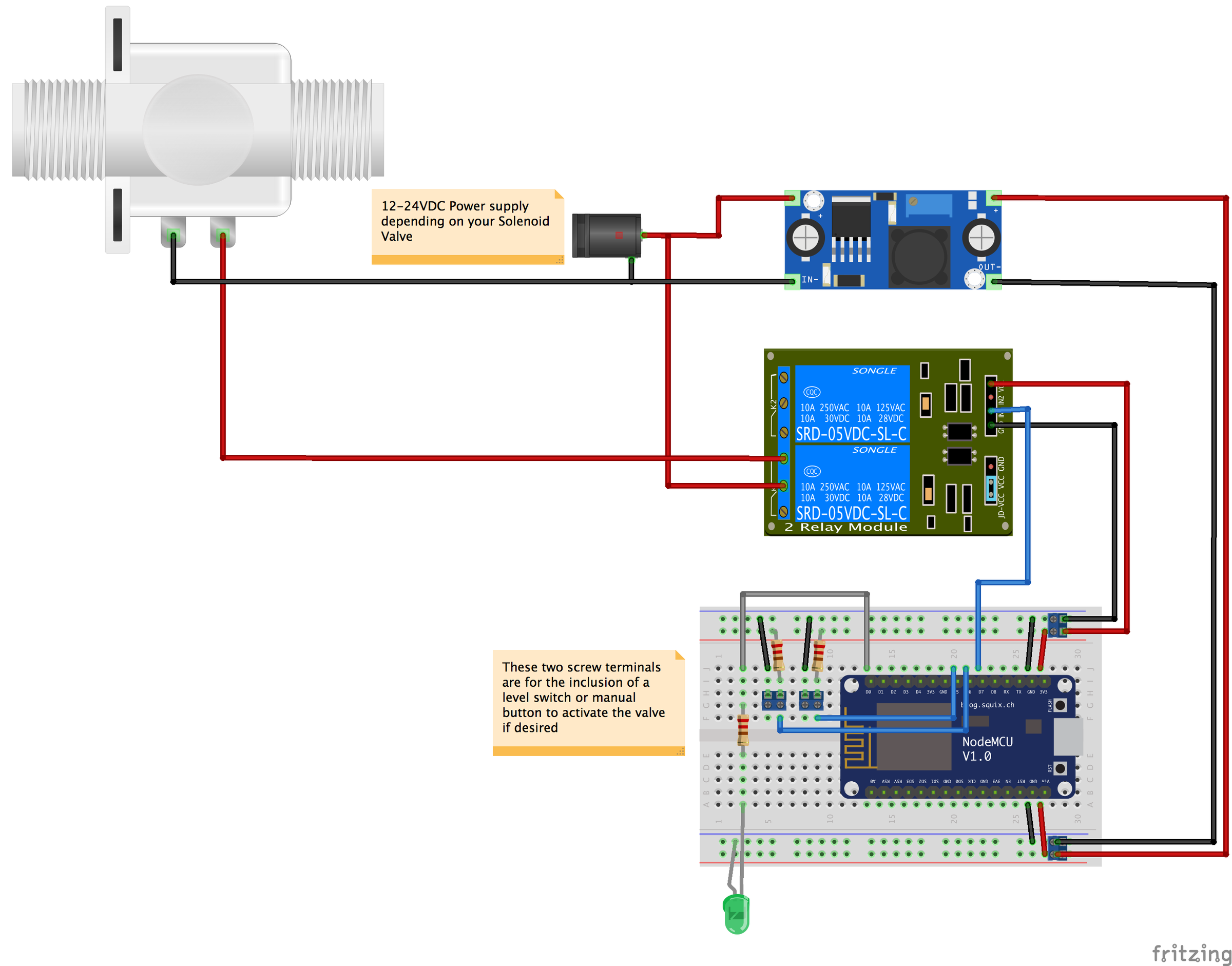 NodeMCU Relay Controlled Solenoid Valve : 4 Steps - Instructables