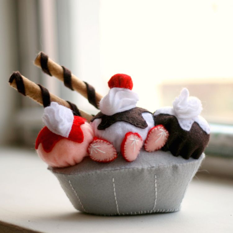 Felt Ice Cream Sundae Plush : 10 Steps (with Pictures) - Instructables
