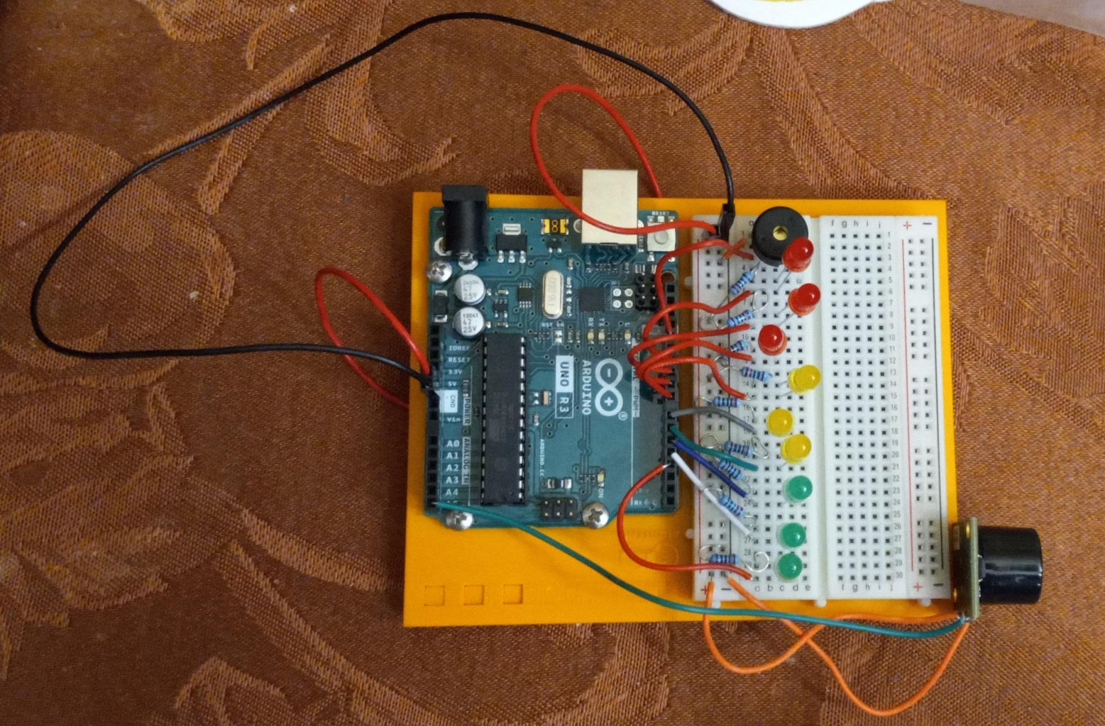 Car Collision Prevention System Using An Arduino And Ultrasonic Sensor 5 Steps Instructables