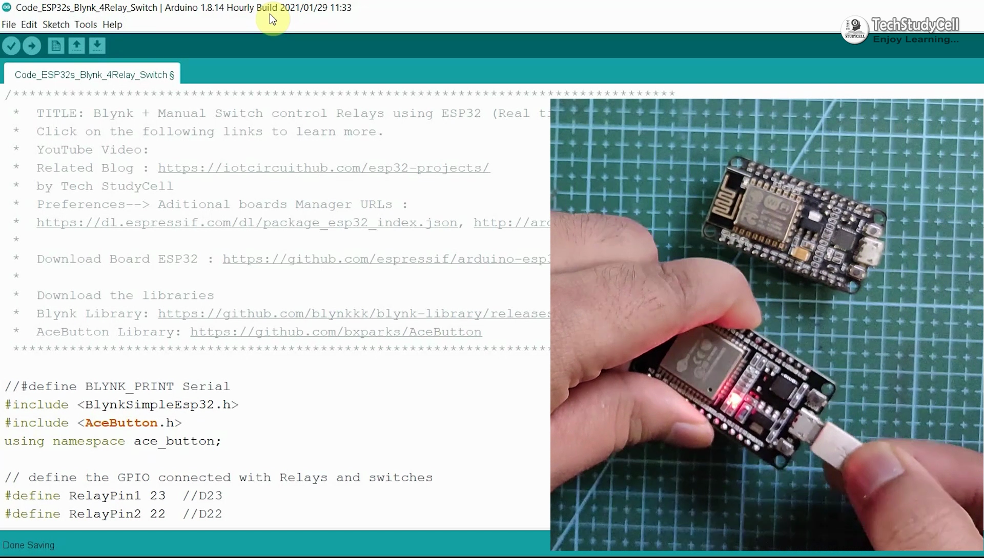 Blynk Home Automation With Multiple ESP32 NodeMCU IoT Projects 2021 : ...