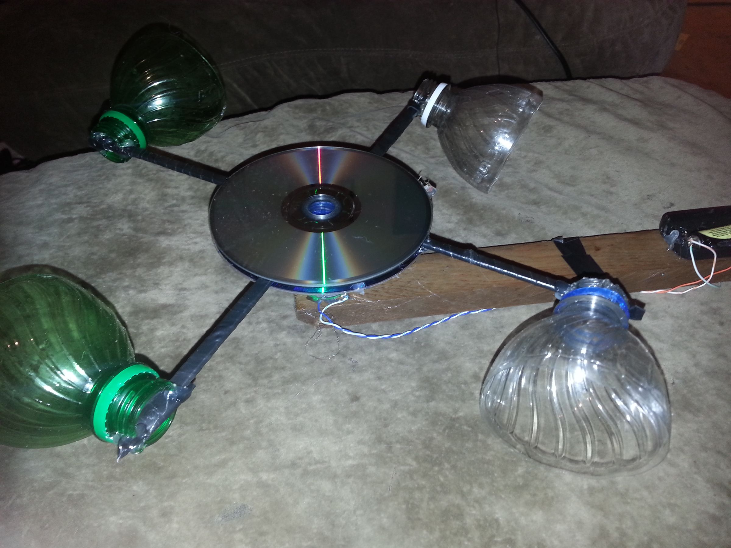 How to Make a Wind Generated Light Bulb. (wind Generator 2! Wind ...
