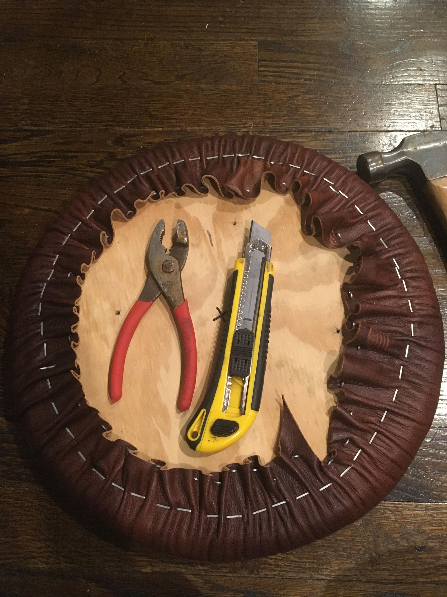 Broken Barstool Upgrade (Leather Edition!) : 23 Steps (with Pictures ...