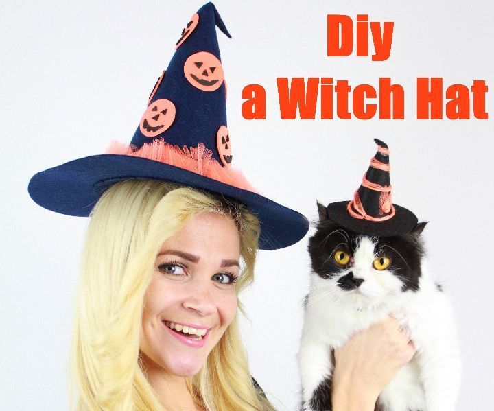 DIY Halloween | How to Make a Witch Hat | DIY Crafts : 7 Steps (with ...