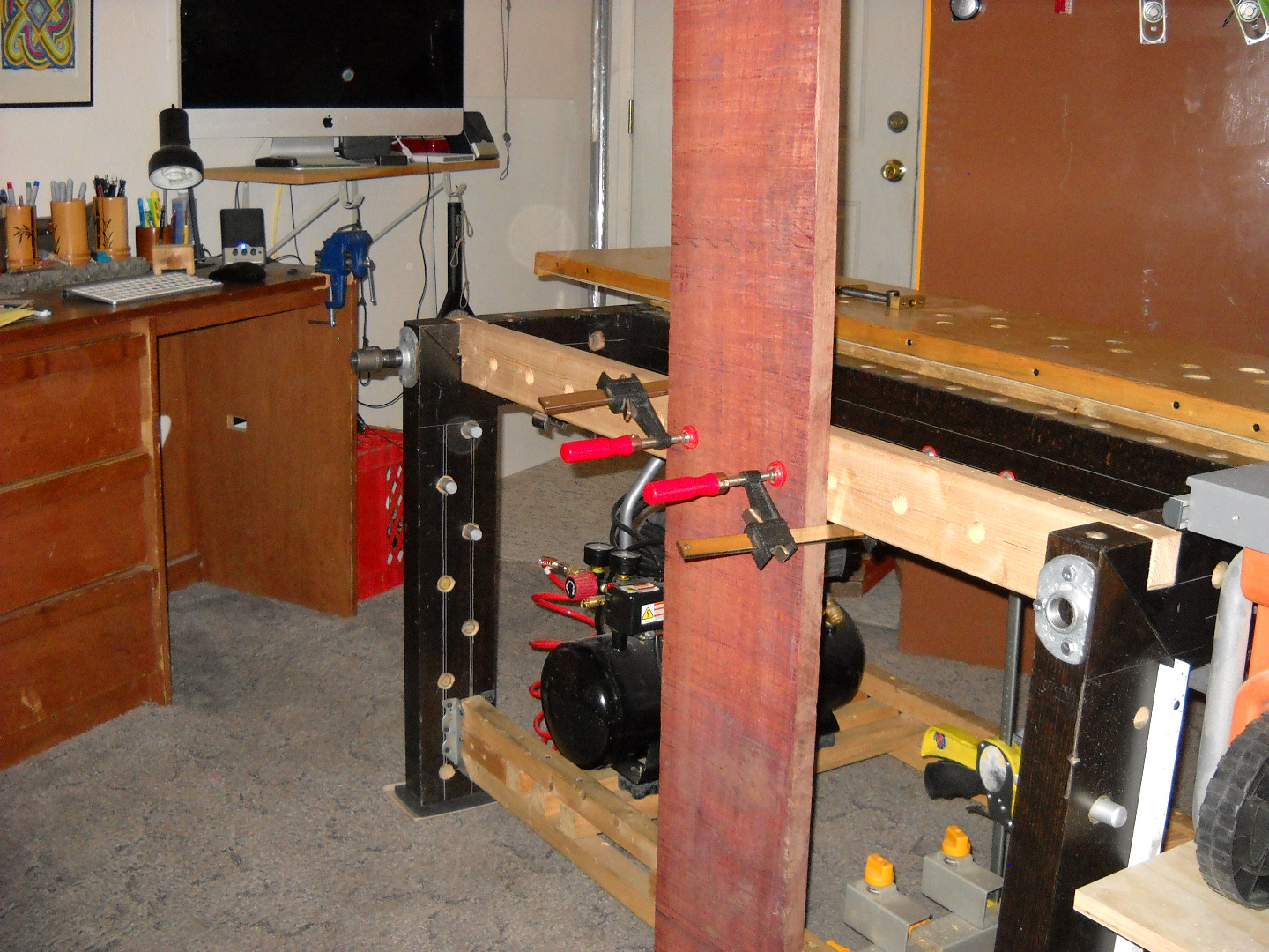 Work-frame From a Kitchen Table Frame - the Workbench Built Around What ...