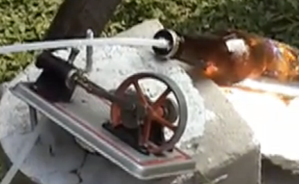 Steam Engine From the Sun With a Beer Bottle - Instructables