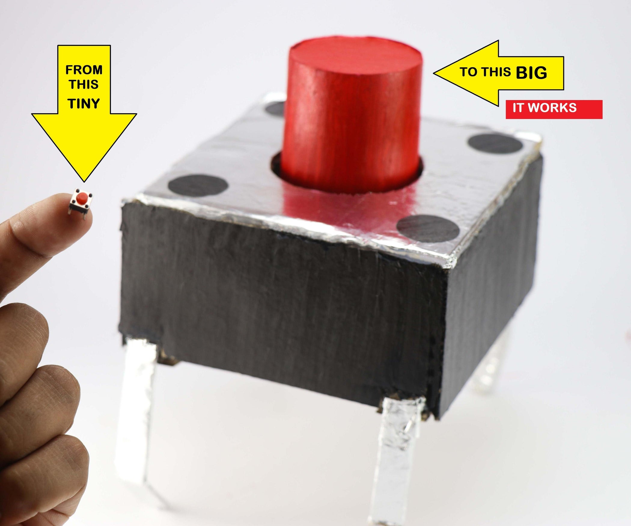 How to Make Big Push Button That Works : 9 Steps (with Pictures) - Instructables