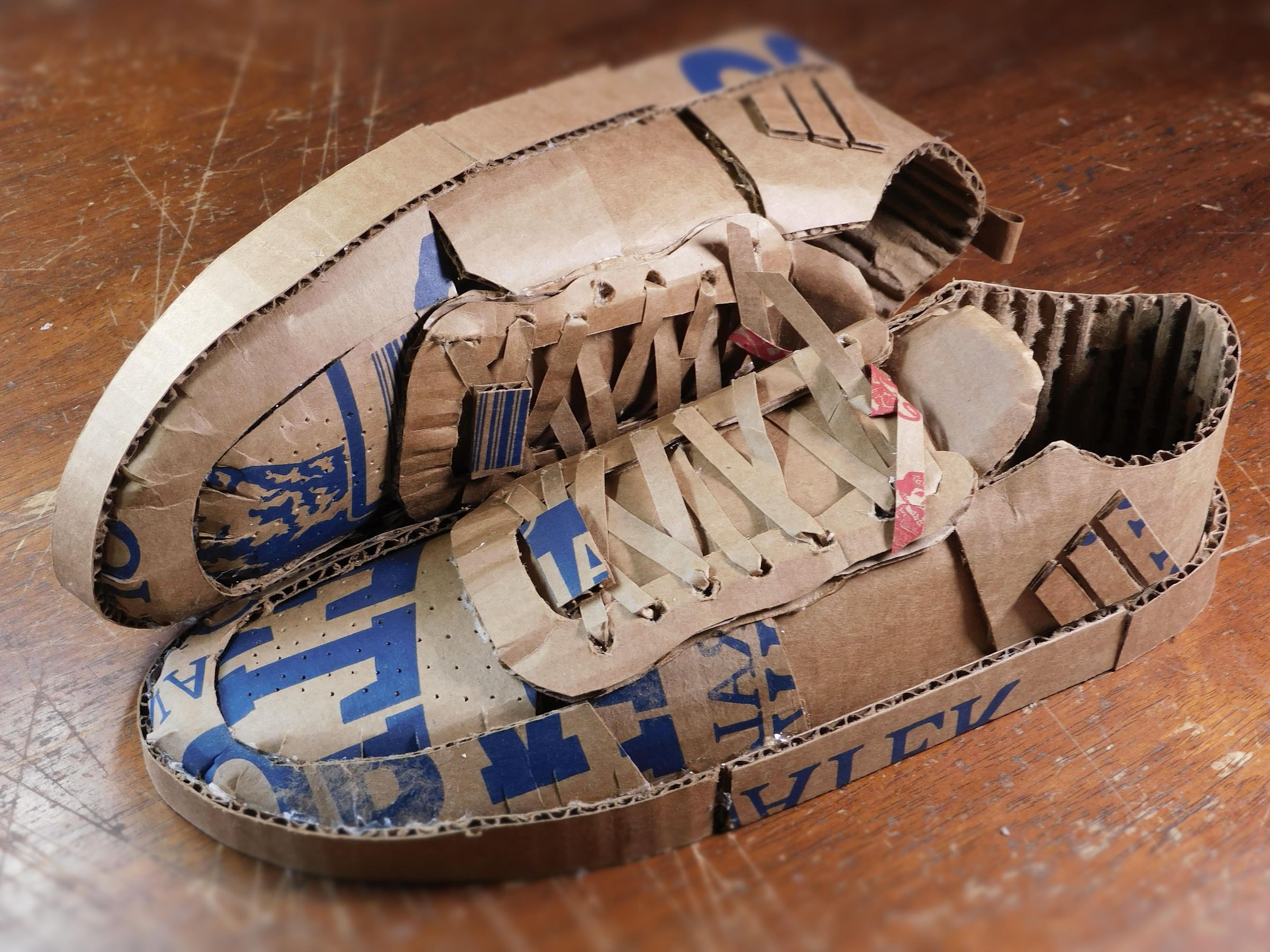 How to Make a Cardboard Shoe Advanced Version!!! : 8 Steps (with ...