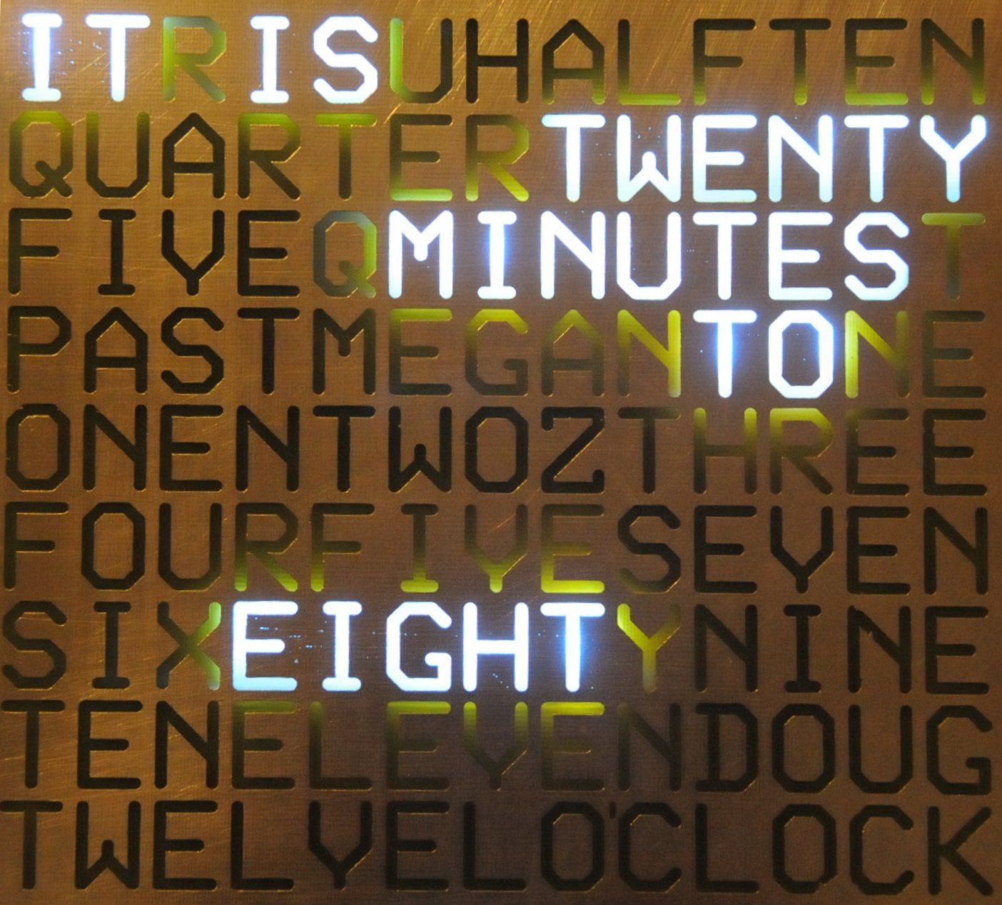 A Word Clock : 8 Steps (with Pictures) - Instructables