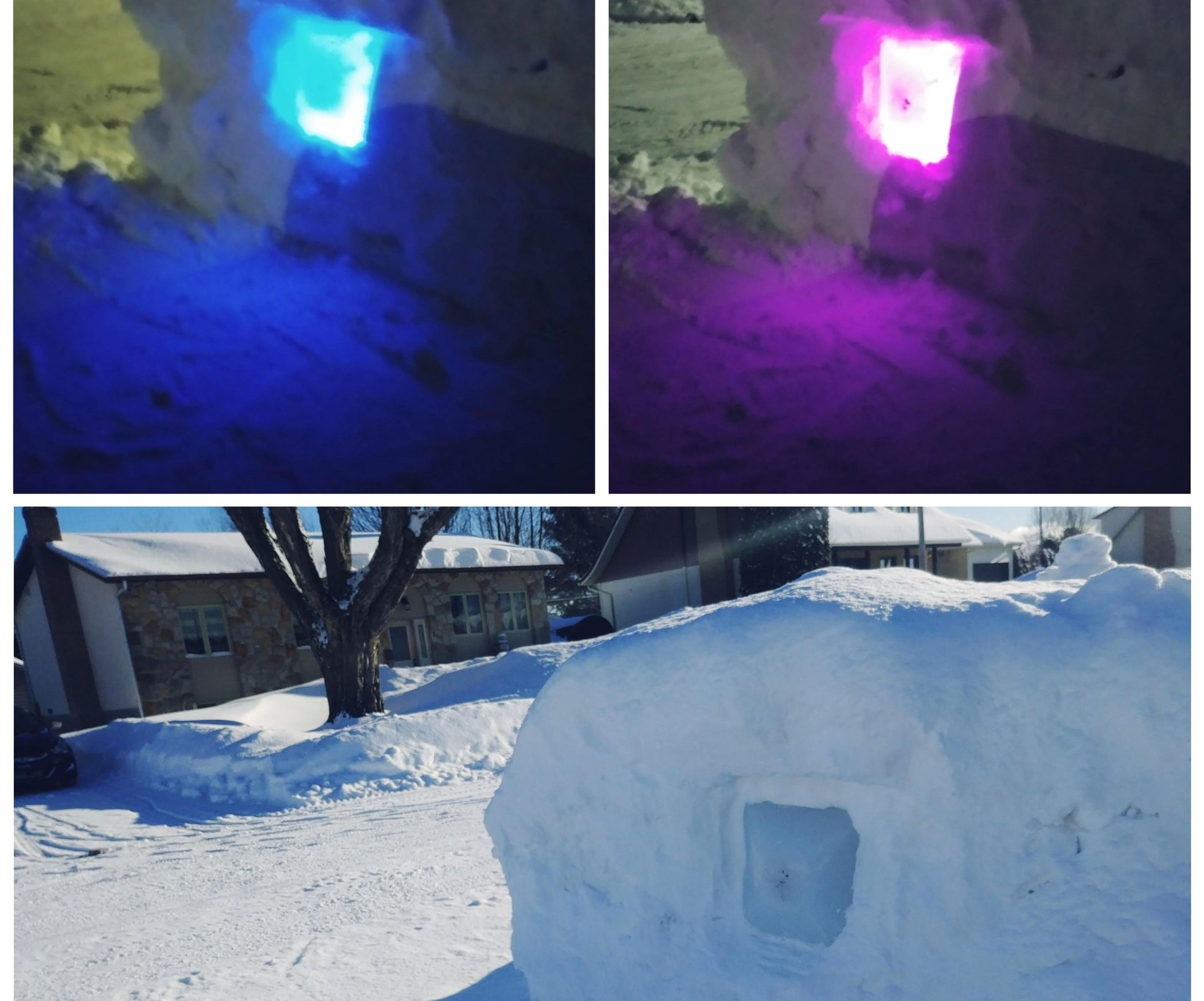 Driveway Snowbank Led Show - Instructables