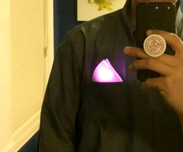 Glowing Pocket Square : 5 Steps (with Pictures) - Instructables