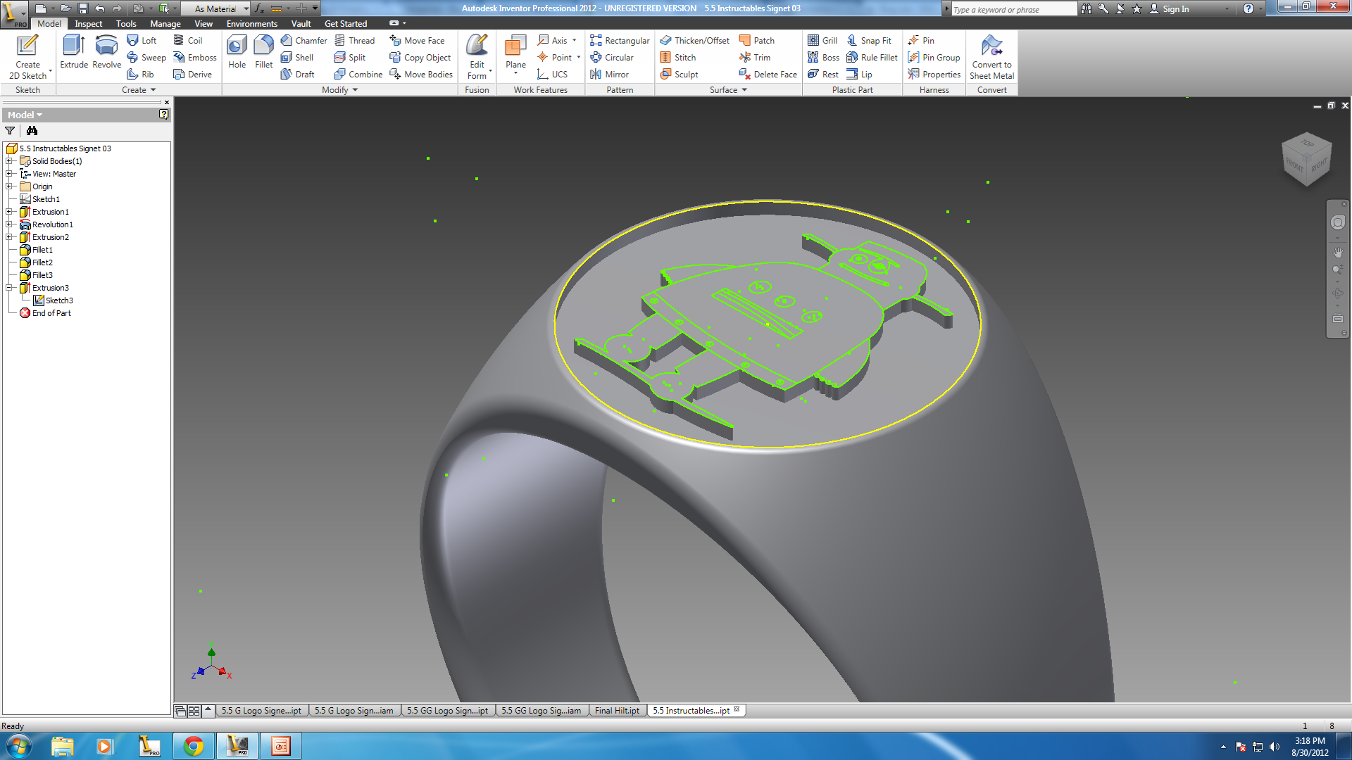 3D Modeling an Instructables Ring : 11 Steps (with Pictures ...