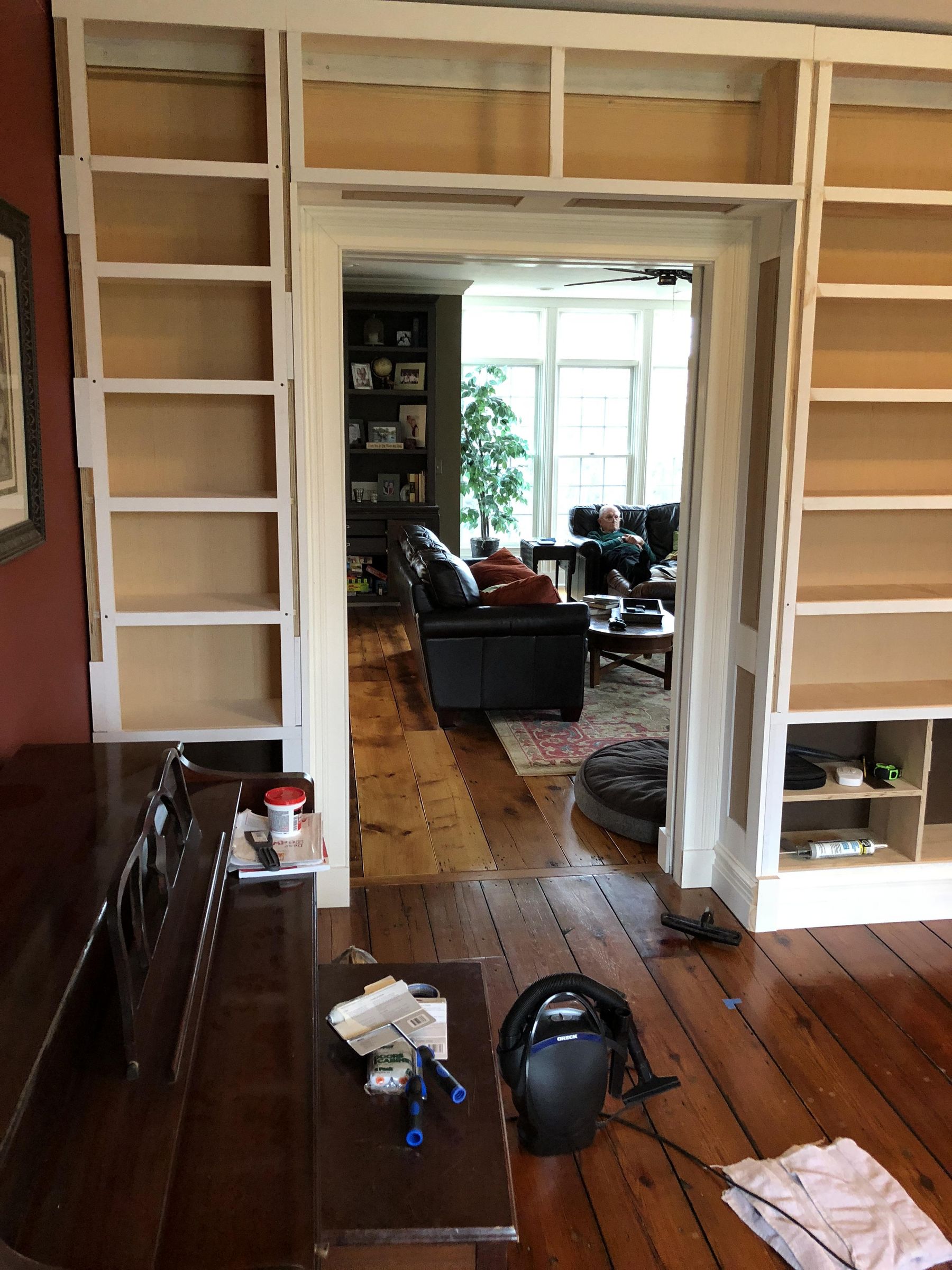Home Library Bookcases and Cabinets Room Renovation : 16 Steps (with ...
