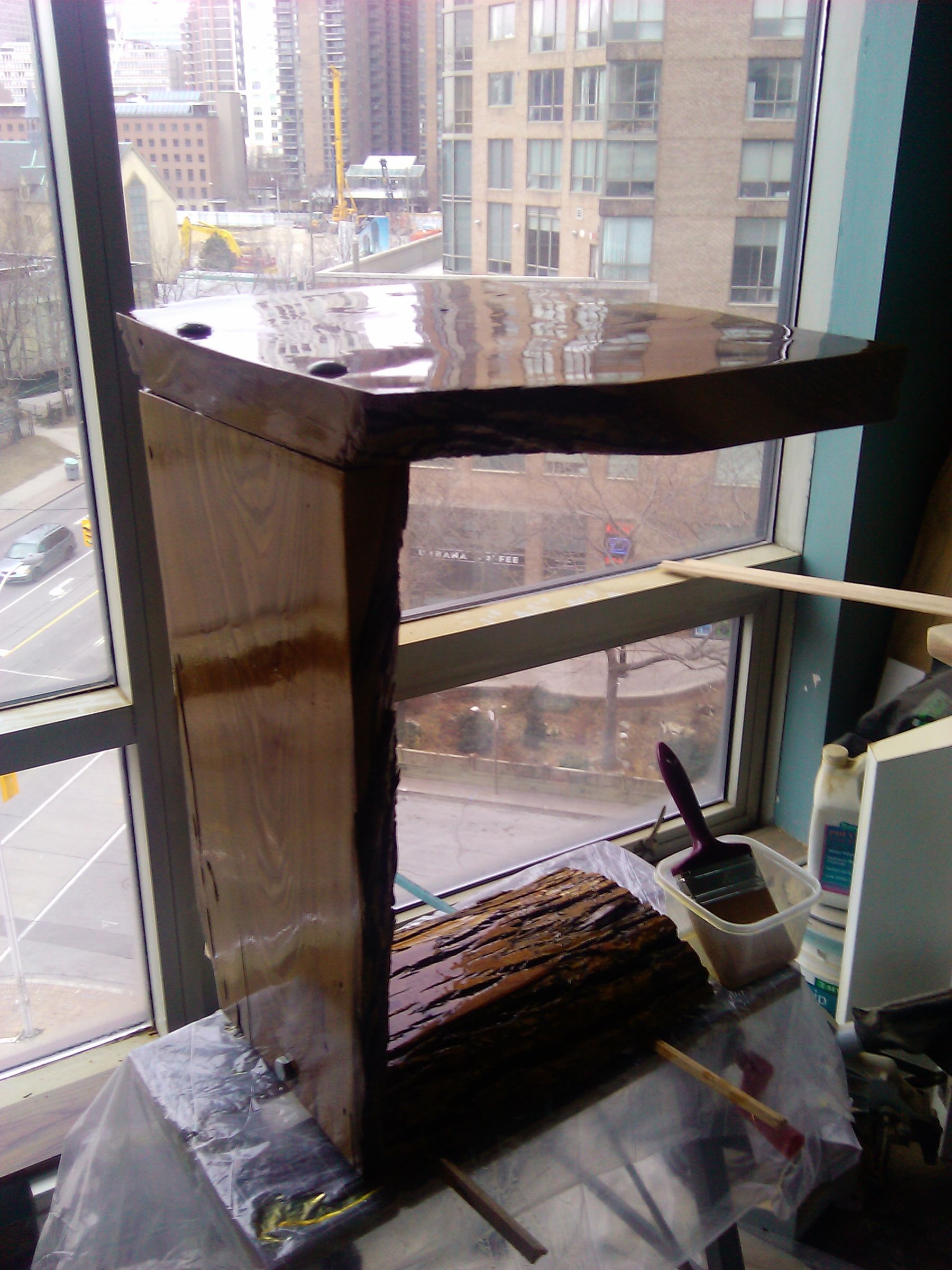 "Folded" Wood Slab Side Table - Instructables