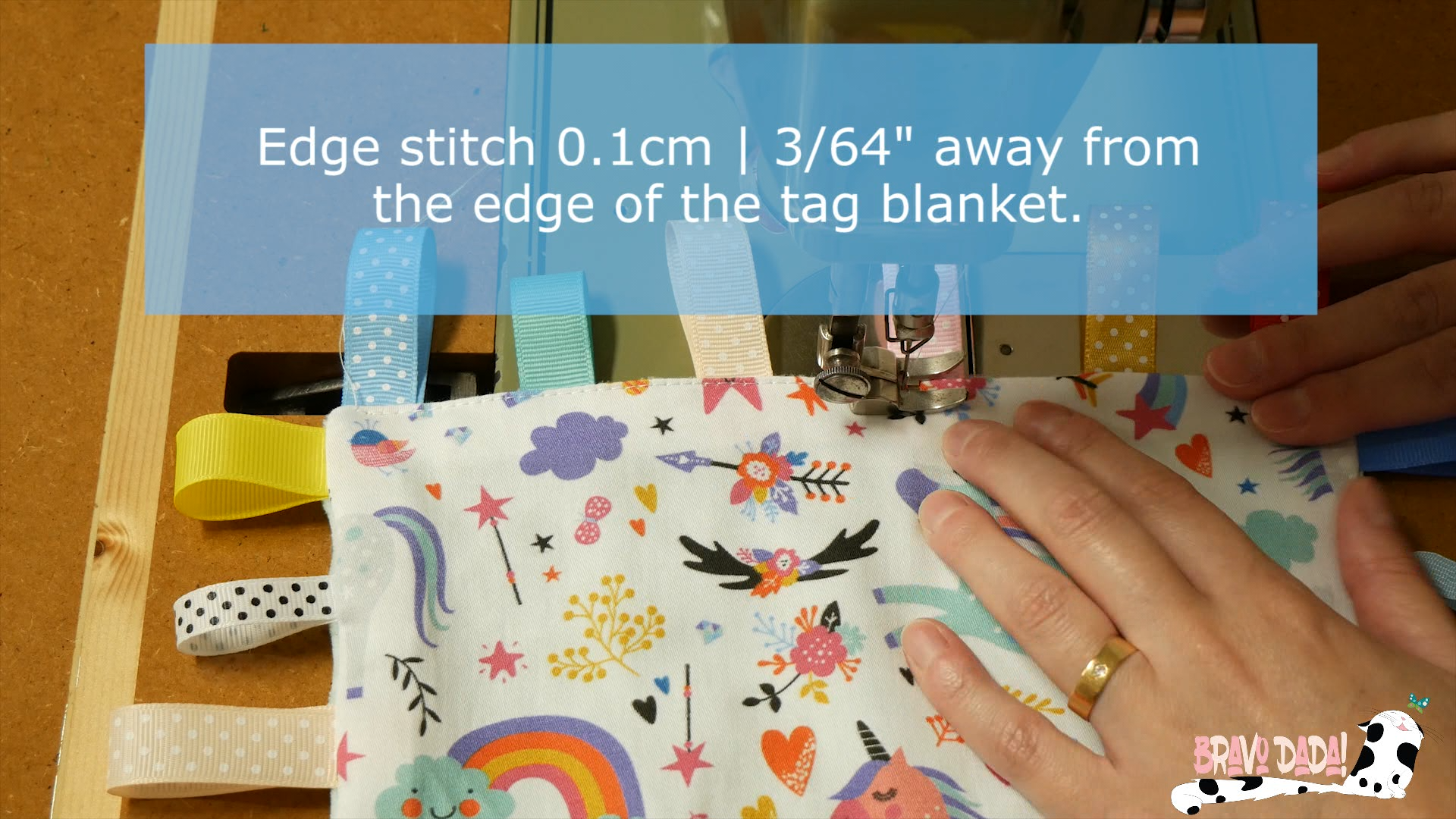 DIY How to Make Colorful Baby Sensory Tag Blankets - Two Different ...