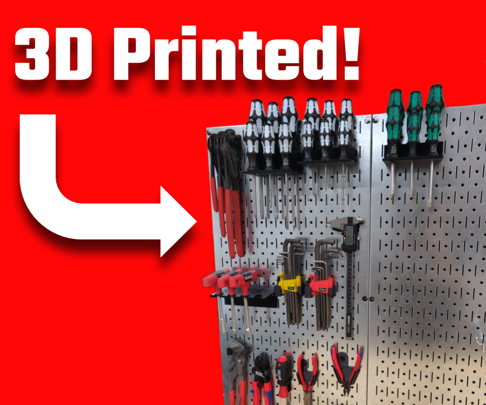 Custom 3D Printed Pegboard Toolholders (Fits Any Tool Perfectly!) : 3 Steps - Instructables