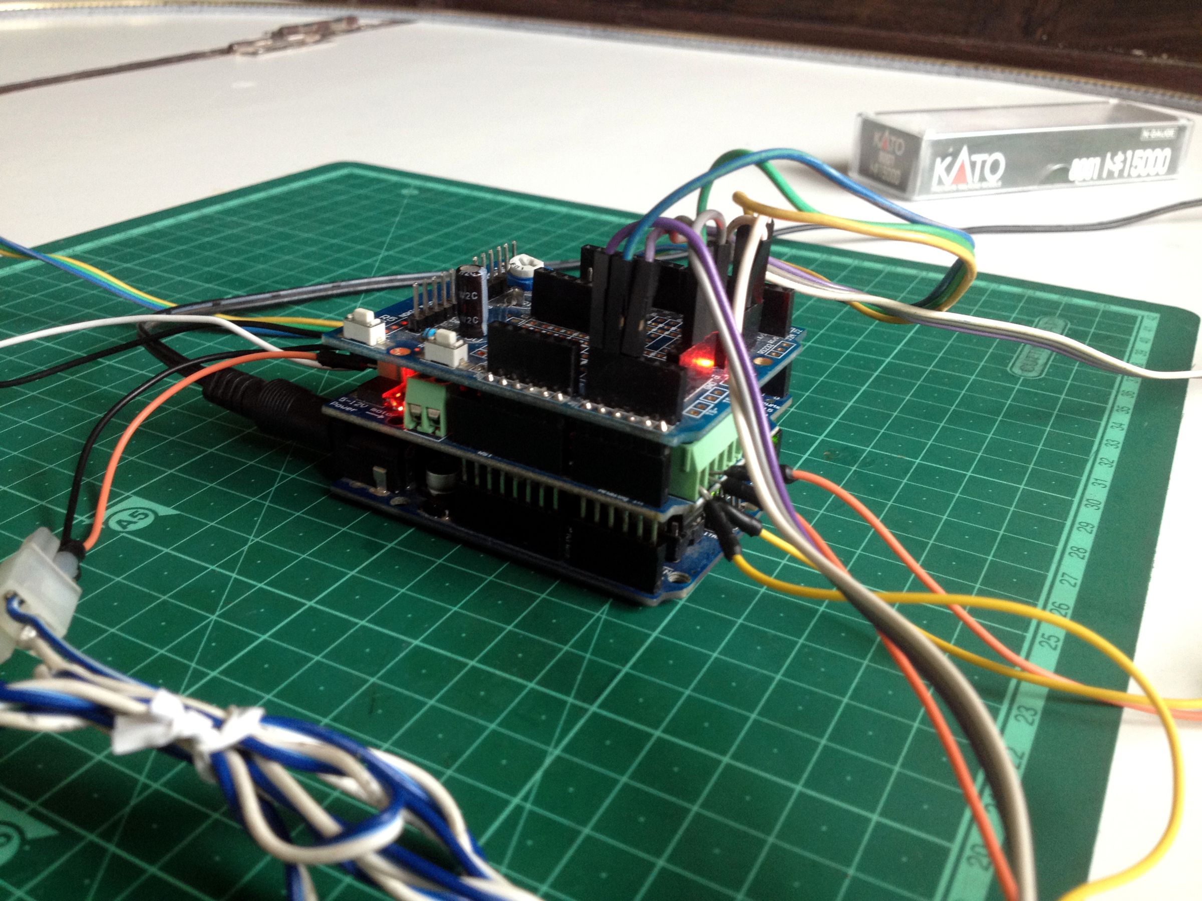 Automated Model Railroad Layout Running Two Trains (V2.0) | Arduino ...
