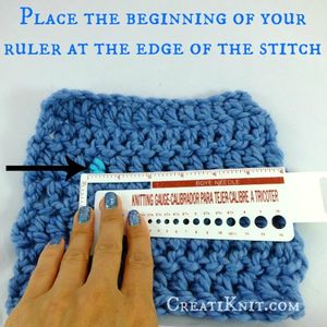 How to Make, and Measure a Crocheted Gauge Swatch : 11 Steps (with ...