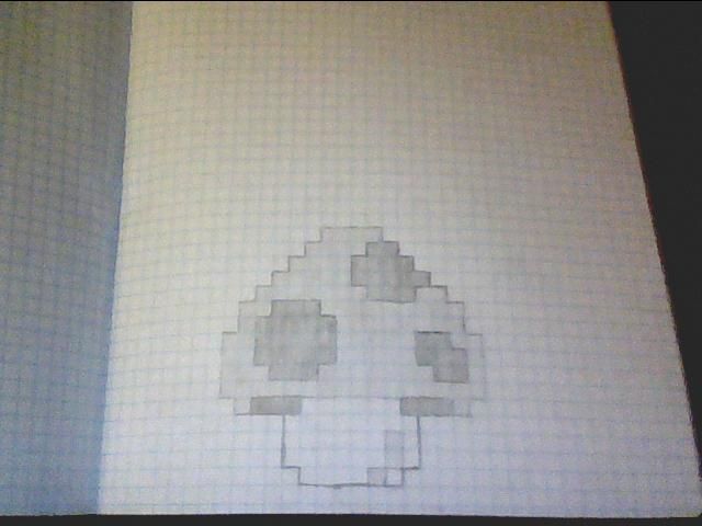 Graph Paper Drawing Mario