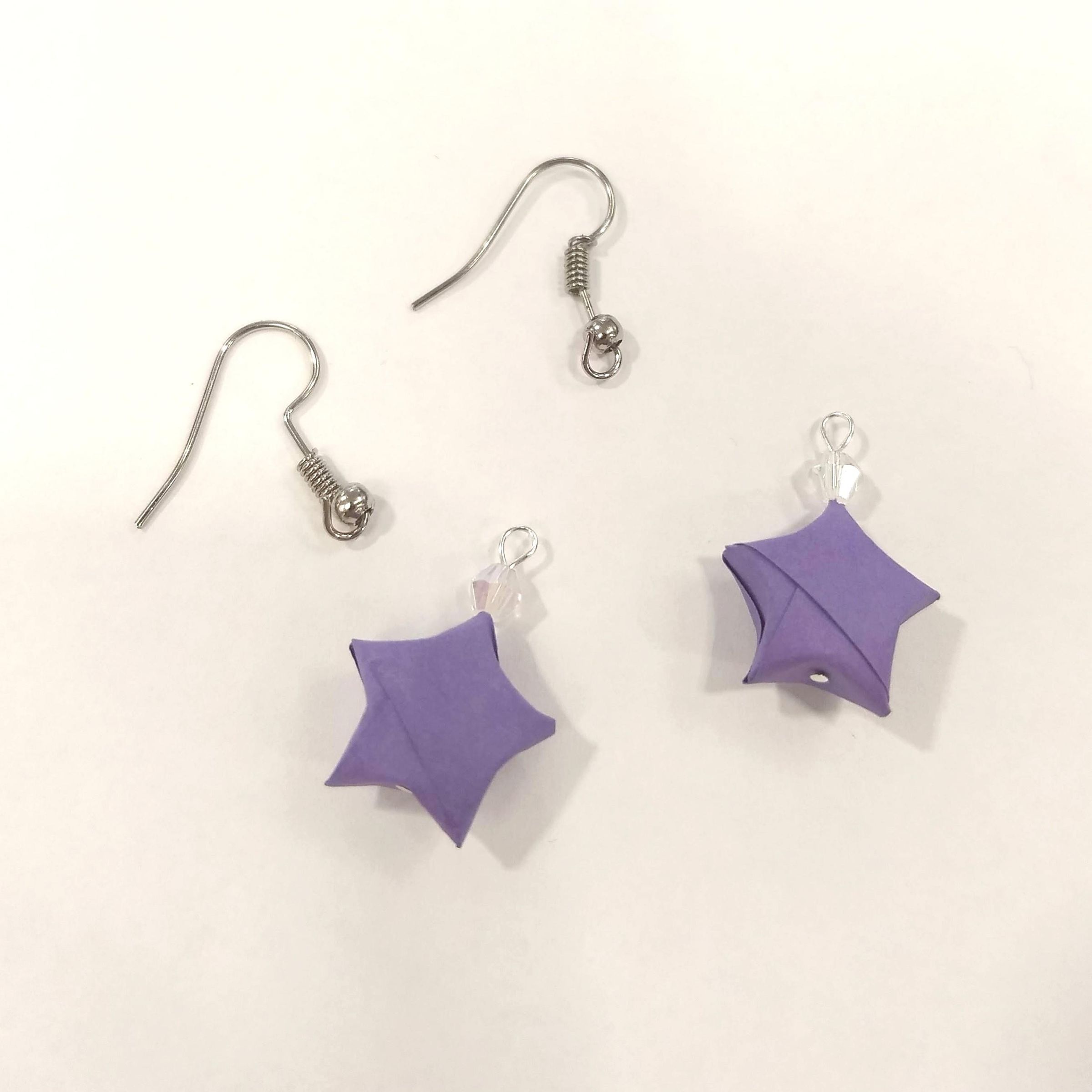 Paper Star Earrings : 9 Steps (with Pictures) - Instructables