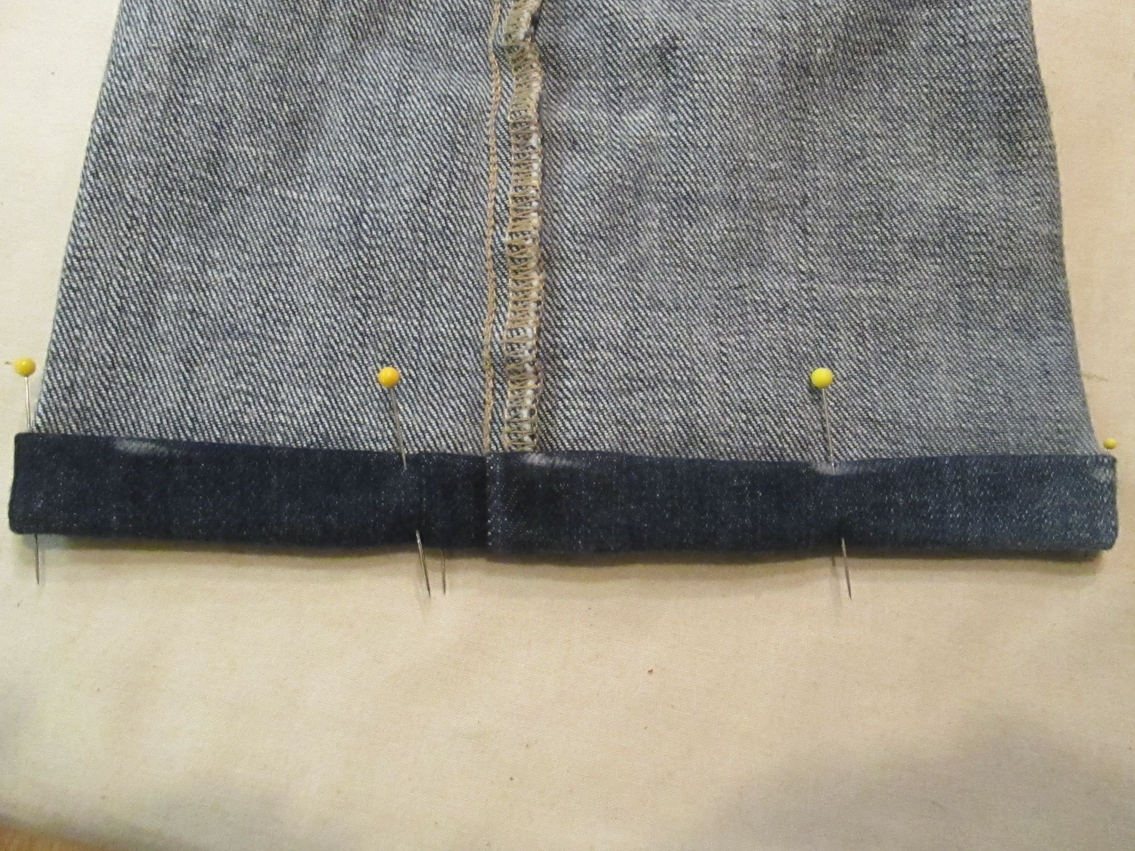 DIY Designer Jean Hem on a Budget : 4 Steps - Instructables
