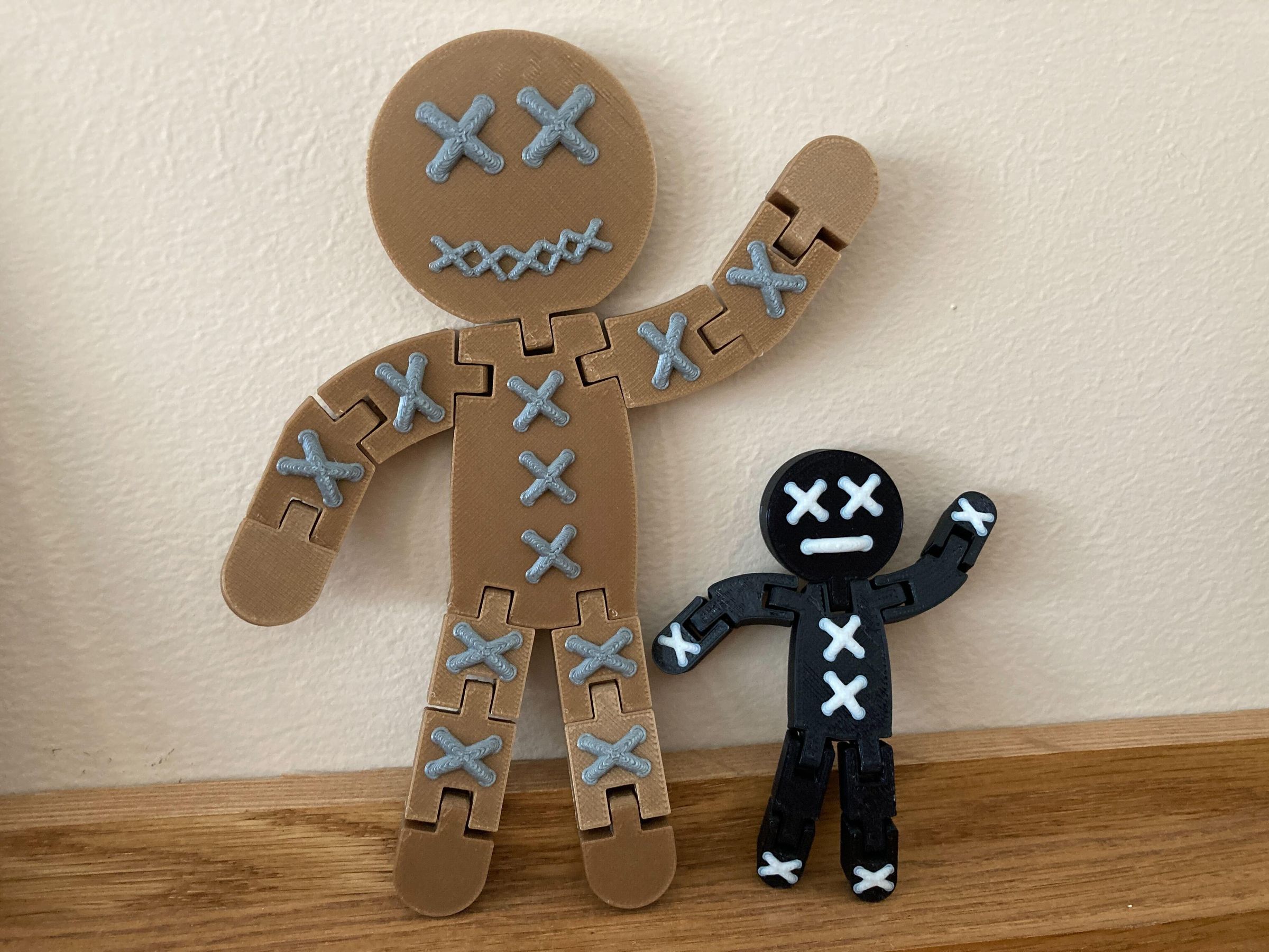 3D Print Articulated Gingerbread Man + Articulated Joint : 8 Steps ...