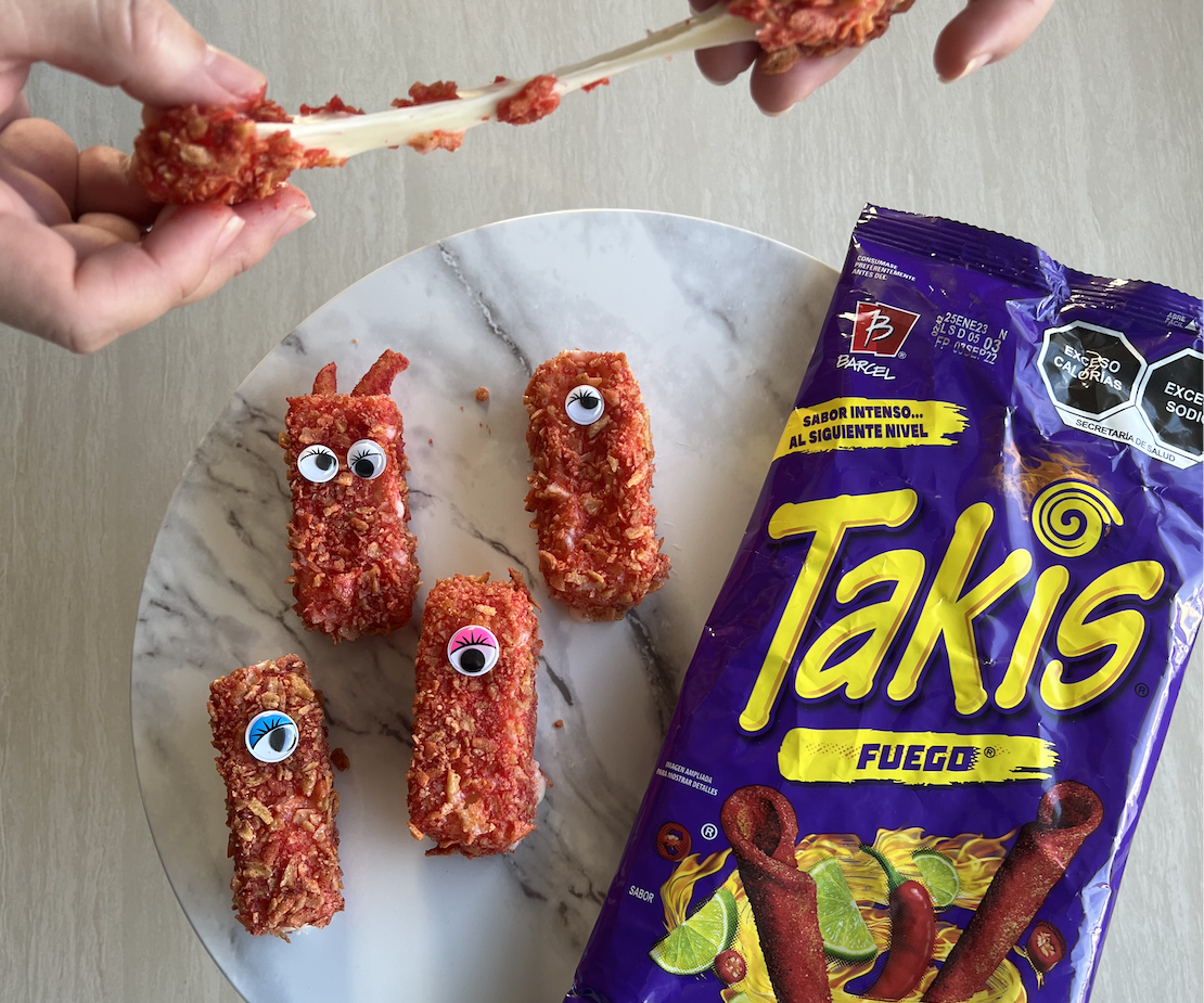 Takis Mozzarella Sticks Halloween Treats : 10 Steps (with Pictures ...