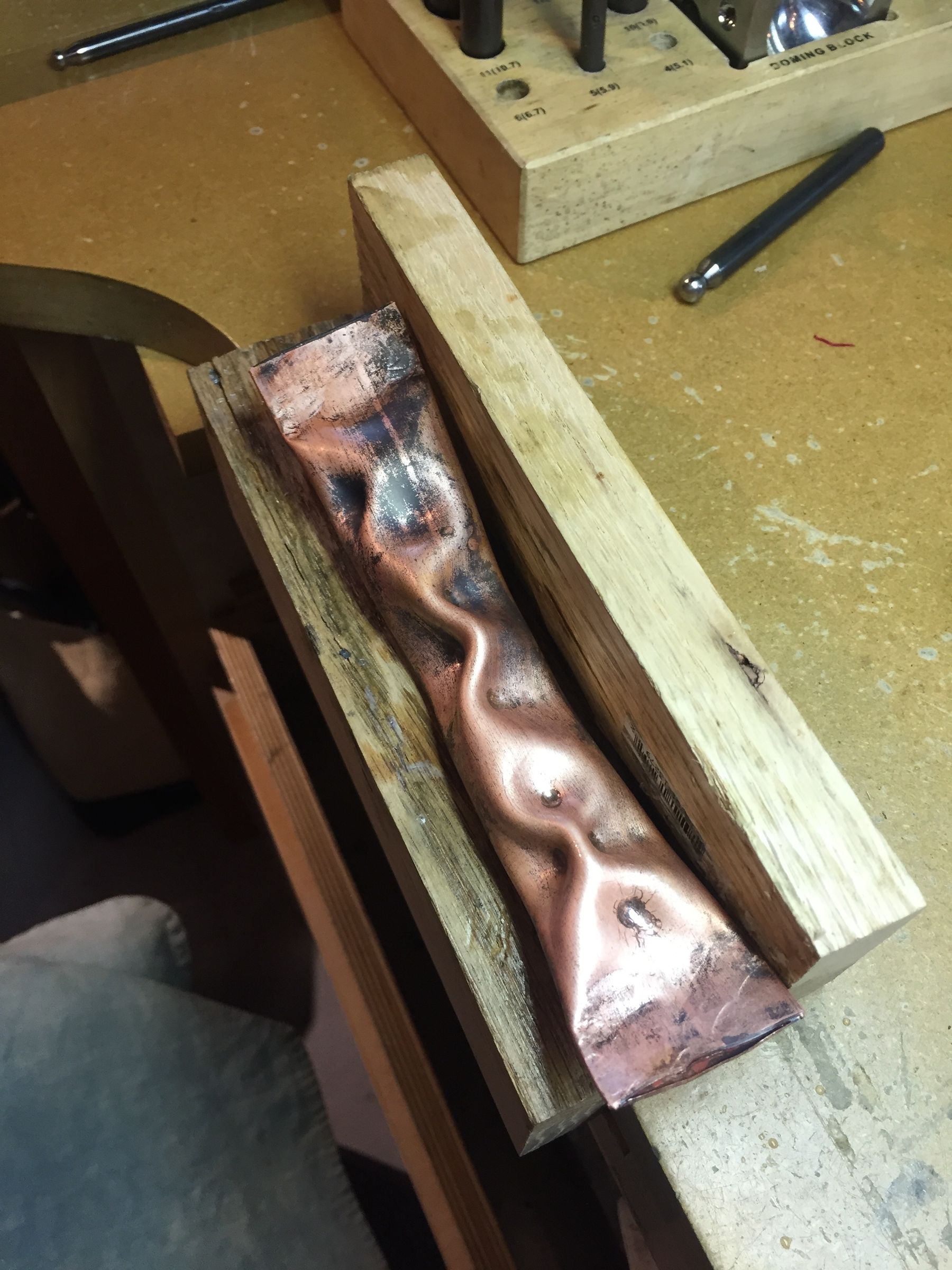 Forged Repurposed Copper Pipe Cuff : 6 Steps (with Pictures ...