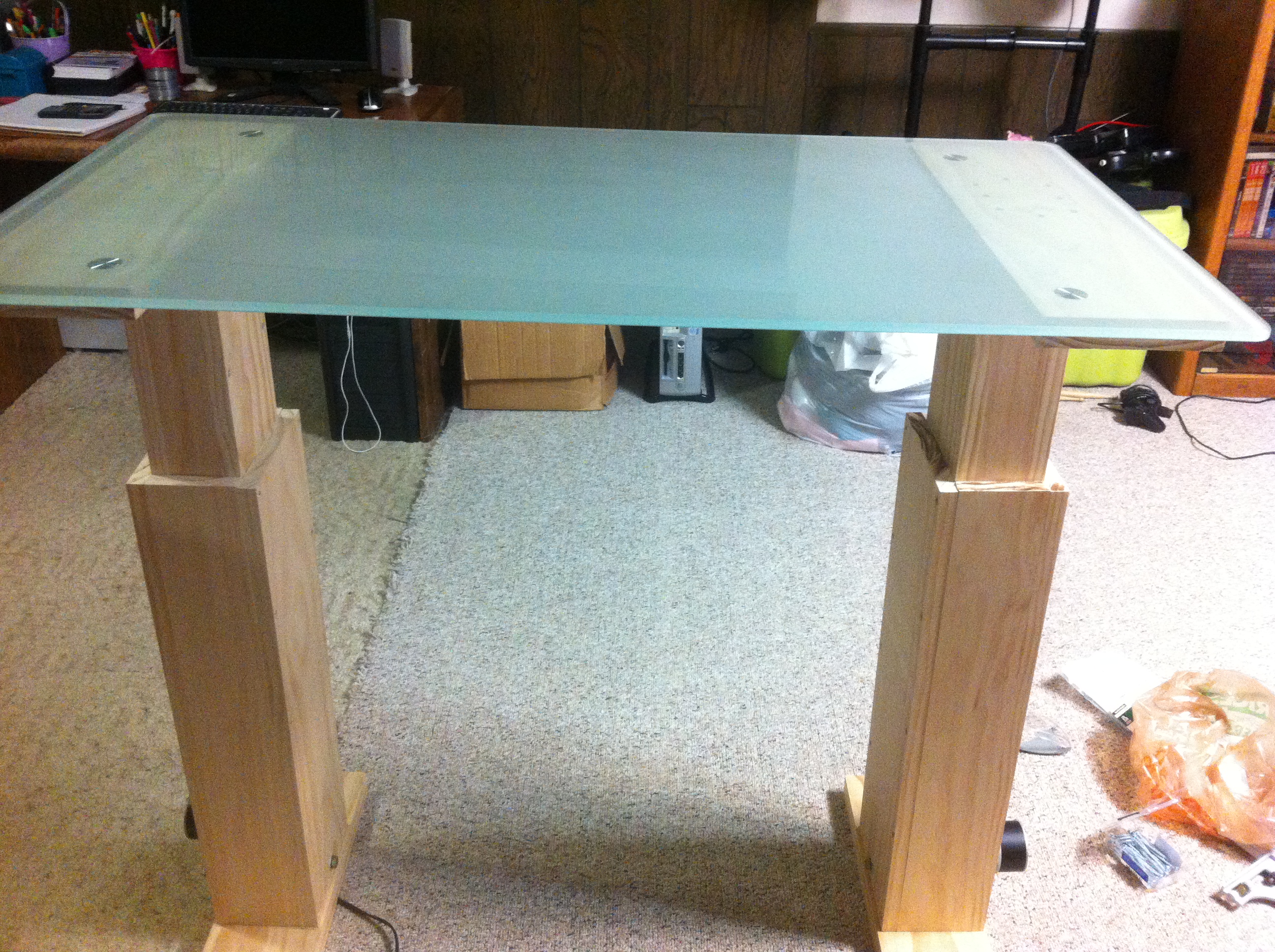 Electric Height Adjustable Desk : 6 Steps - Instructables