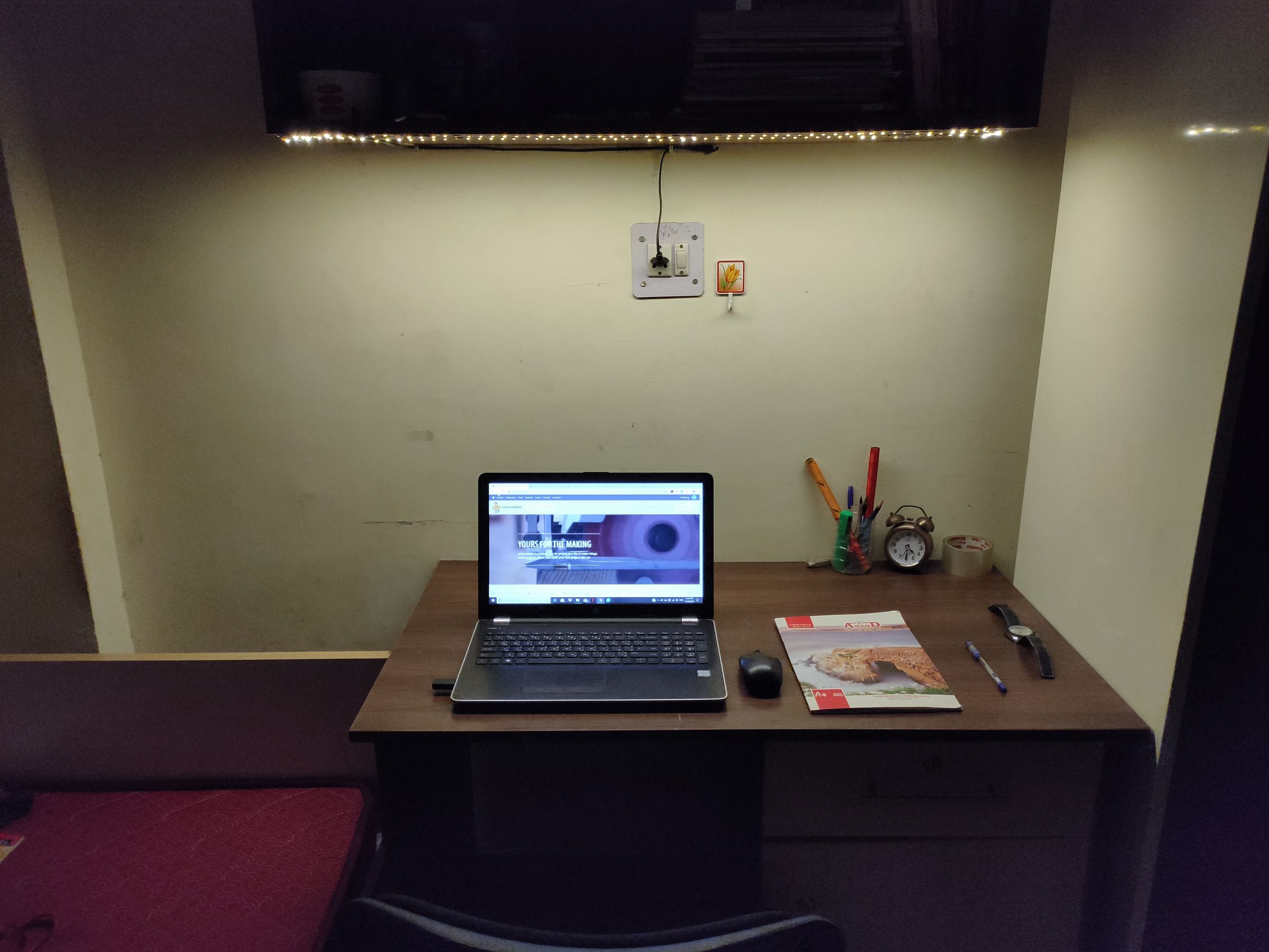 DIY LED Strip-Study Table Illumination : 6 Steps - Instructables