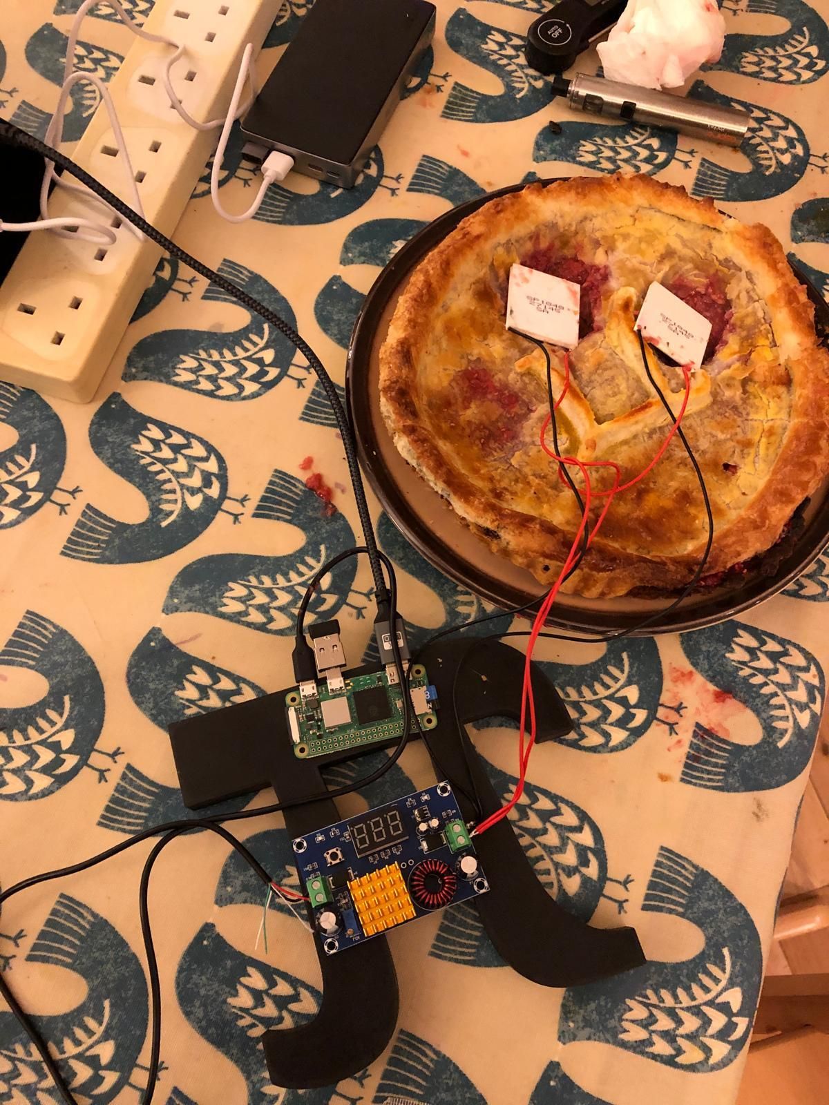 Generating Digits of Pi on a Raspberry Pi, Powered by a Pi Decorated ...