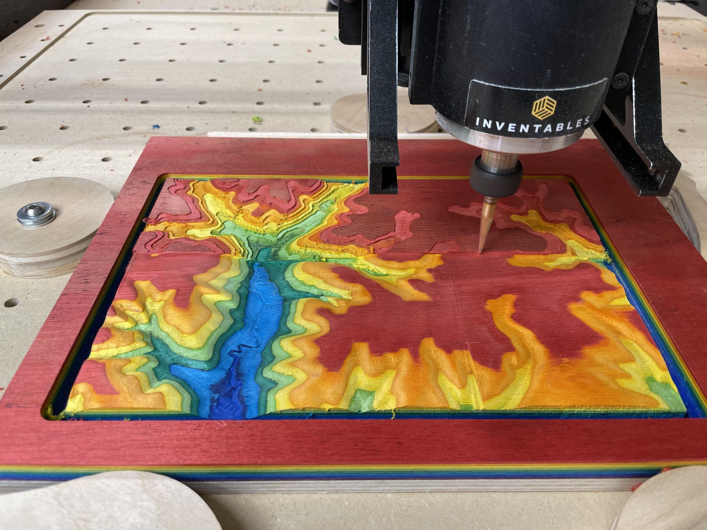 Topographic Surface Download and CNC Carving With Easel Pro Software ...
