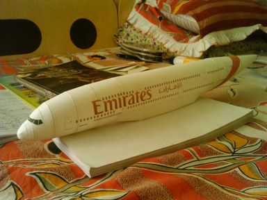 A380 Emirates Paper Model 1:132 : 5 Steps - Instructables