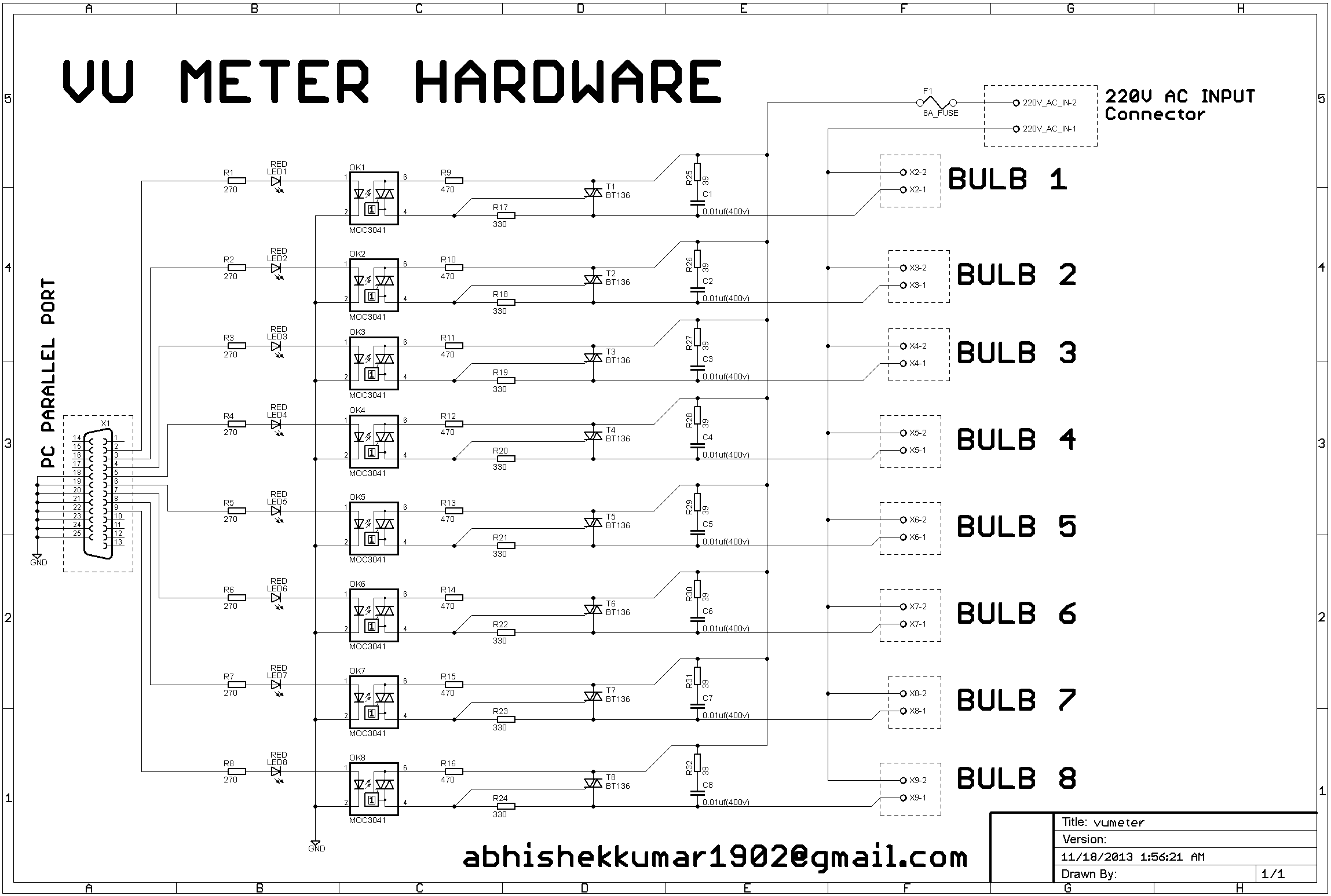 Parallel Port Based VU Meter : 6 Steps - Instructables