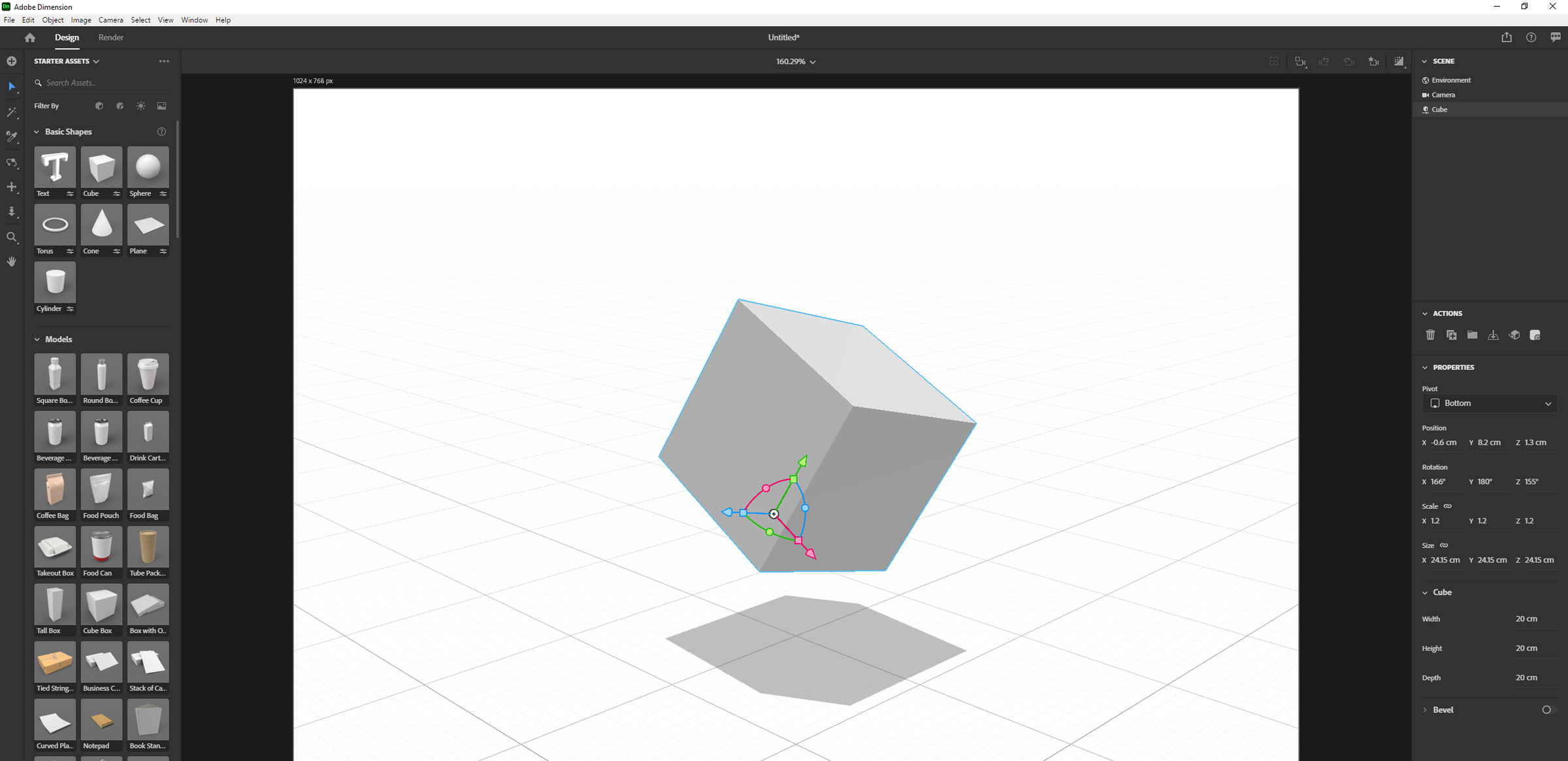 3d Glass Cube - Adobe Dimension : 5 Steps - Instructables
