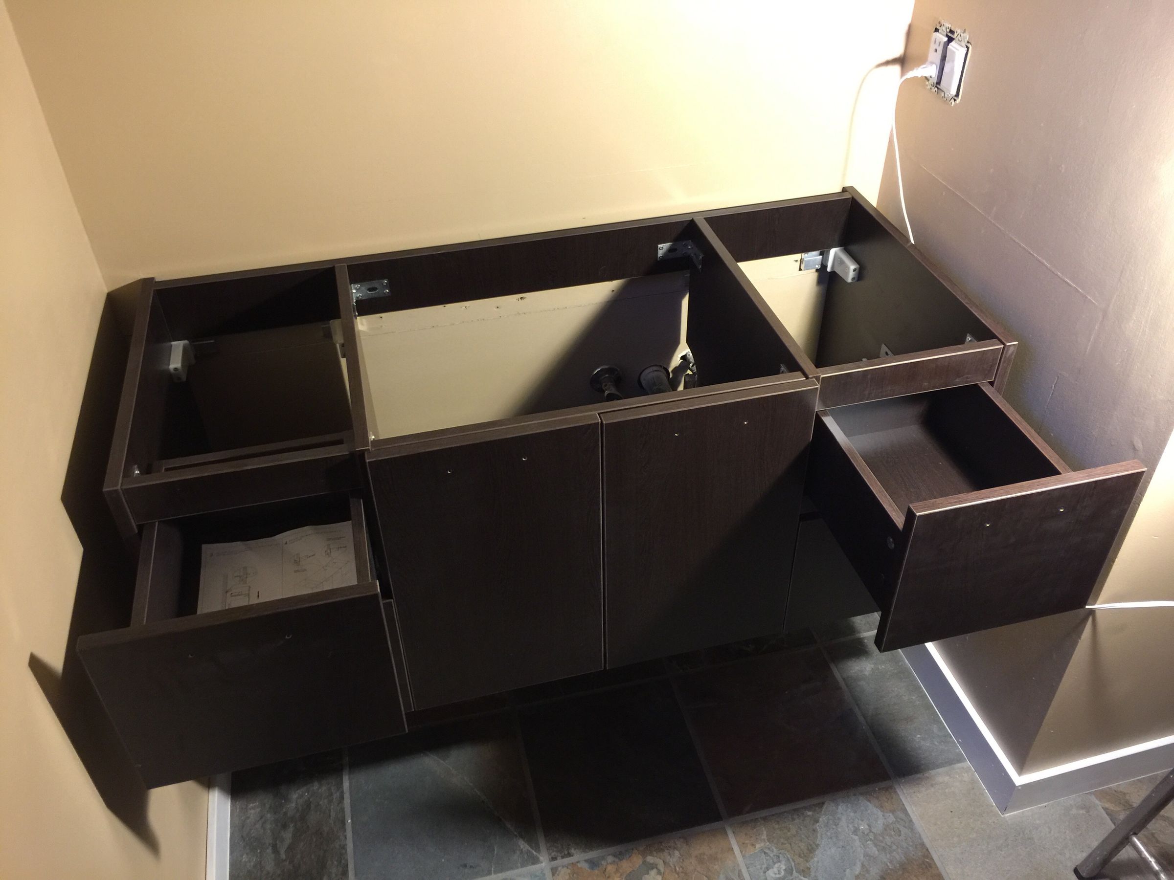 How to Install a Wall-hung Vanity : 5 Steps (with Pictures) - Instructables