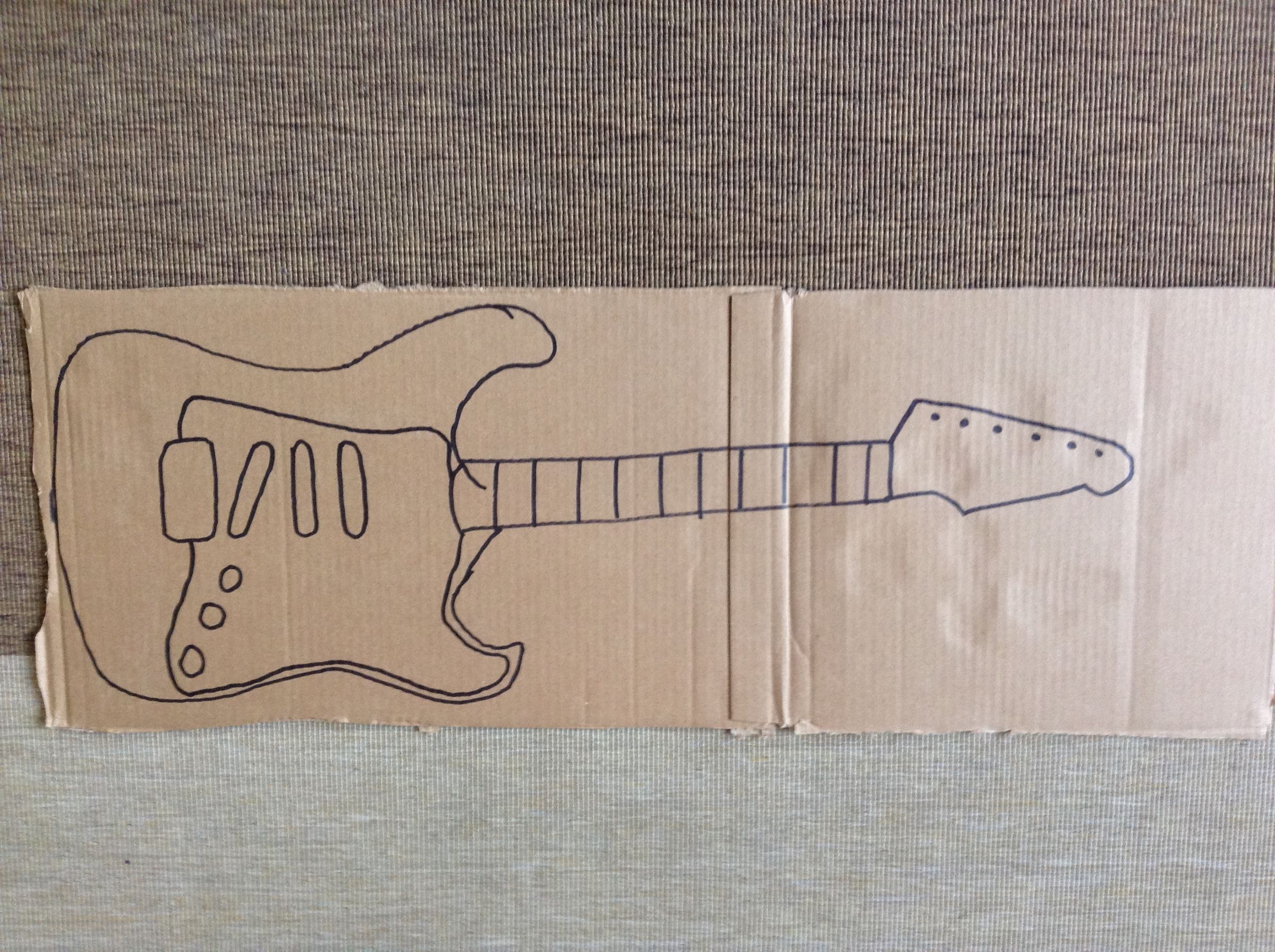 DIY 5$ Cardboard Electric Guitar : 8 Steps - Instructables