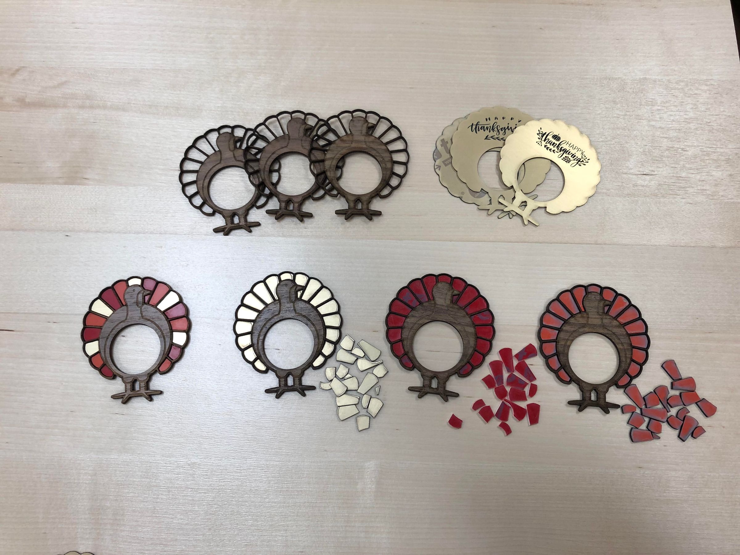 Laser Cut and Engraved Thanksgiving Napkin Rings : 6 Steps (with ...