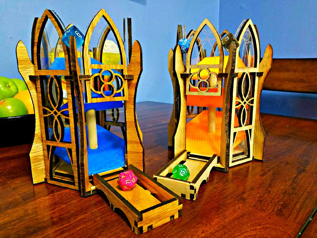 Mage Dice Tower: Lasercut and 3D Printed : 29 Steps (with Pictures ...