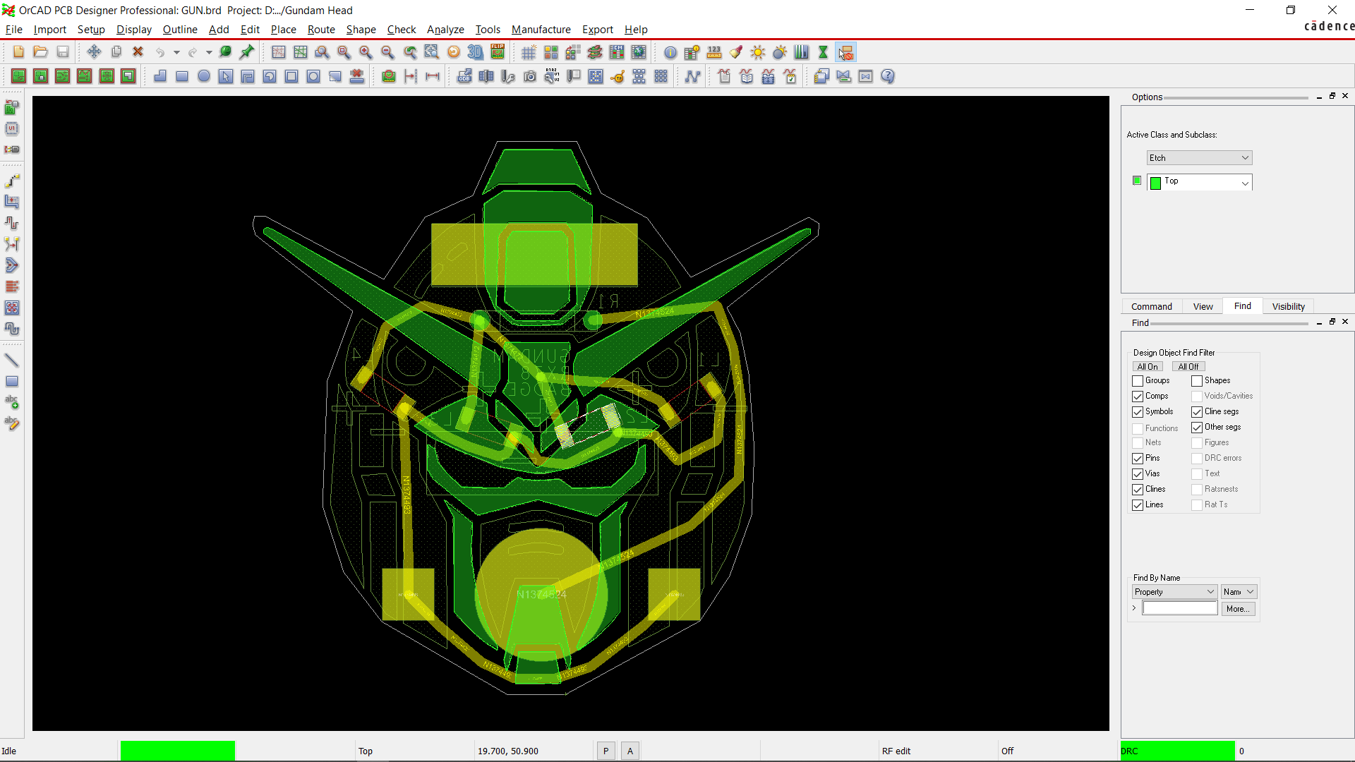 Gundam Themed PCB Badge : 12 Steps (with Pictures) - Instructables