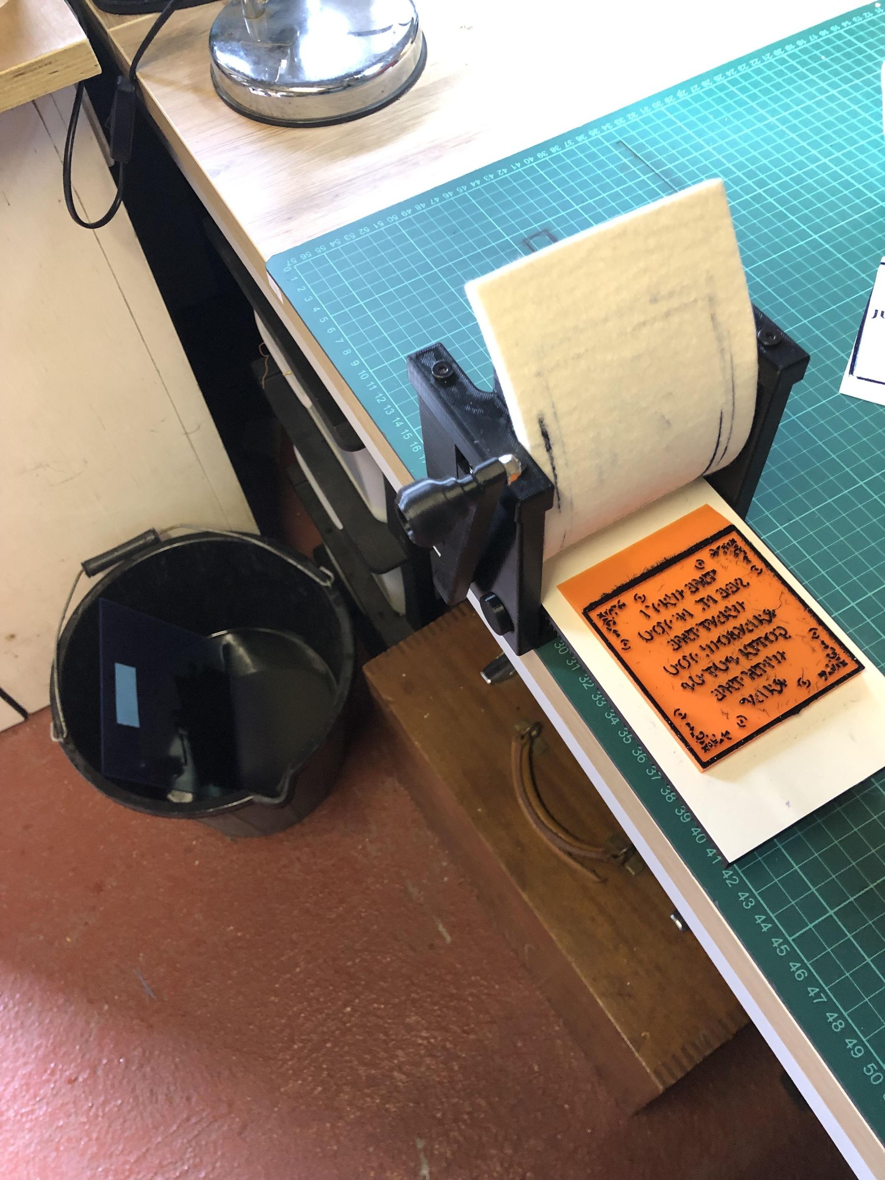 Spring Loaded Mini Relief Print Press. : 8 Steps (with Pictures ...