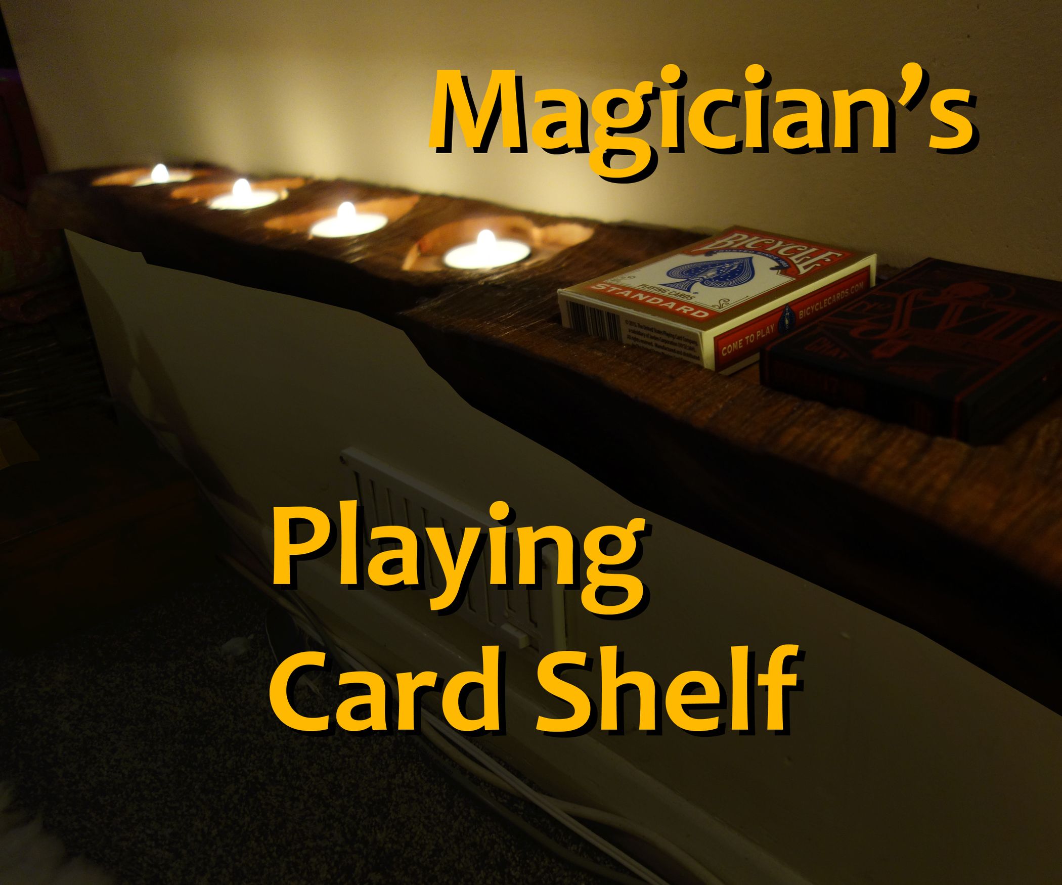 Floating Live Edge Playing Card Shelf : 9 Steps (with Pictures ...
