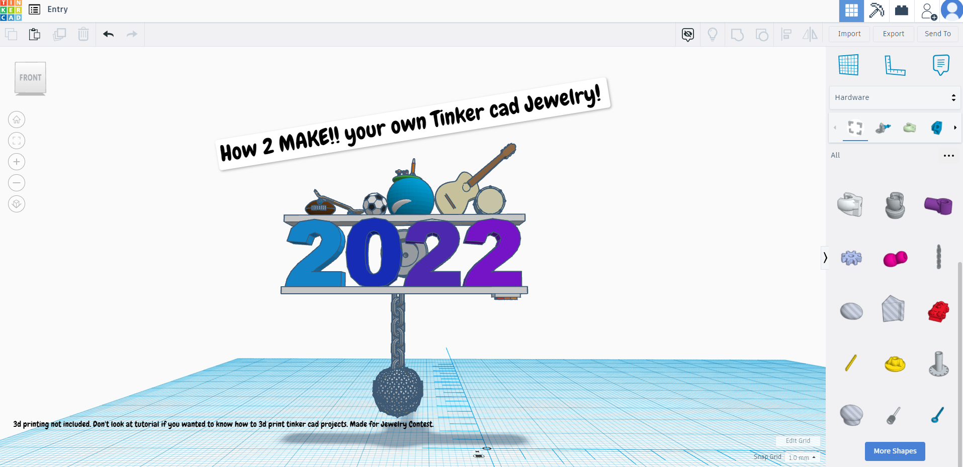Tinker Cad Digital Jewelry : 4 Steps - Instructables