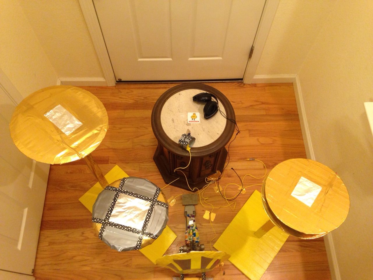 Life-Sized Electronic Drum Set Using the Makey Makey Development Board ...