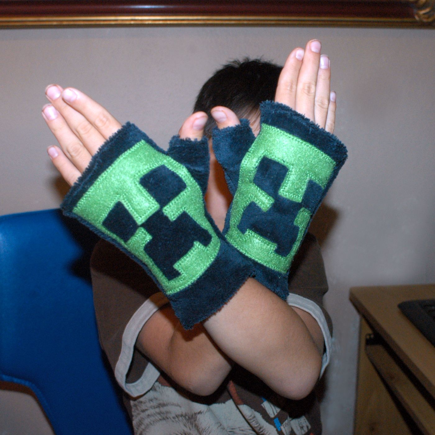 Creeper Face Minecraft Wool