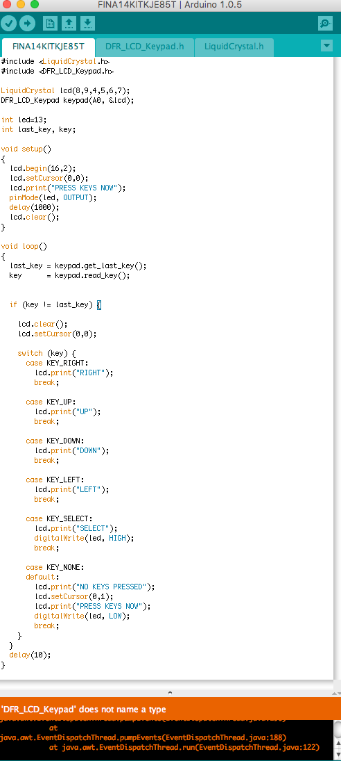 Arduino LCD Keypad Shield : 3 Steps - Instructables
