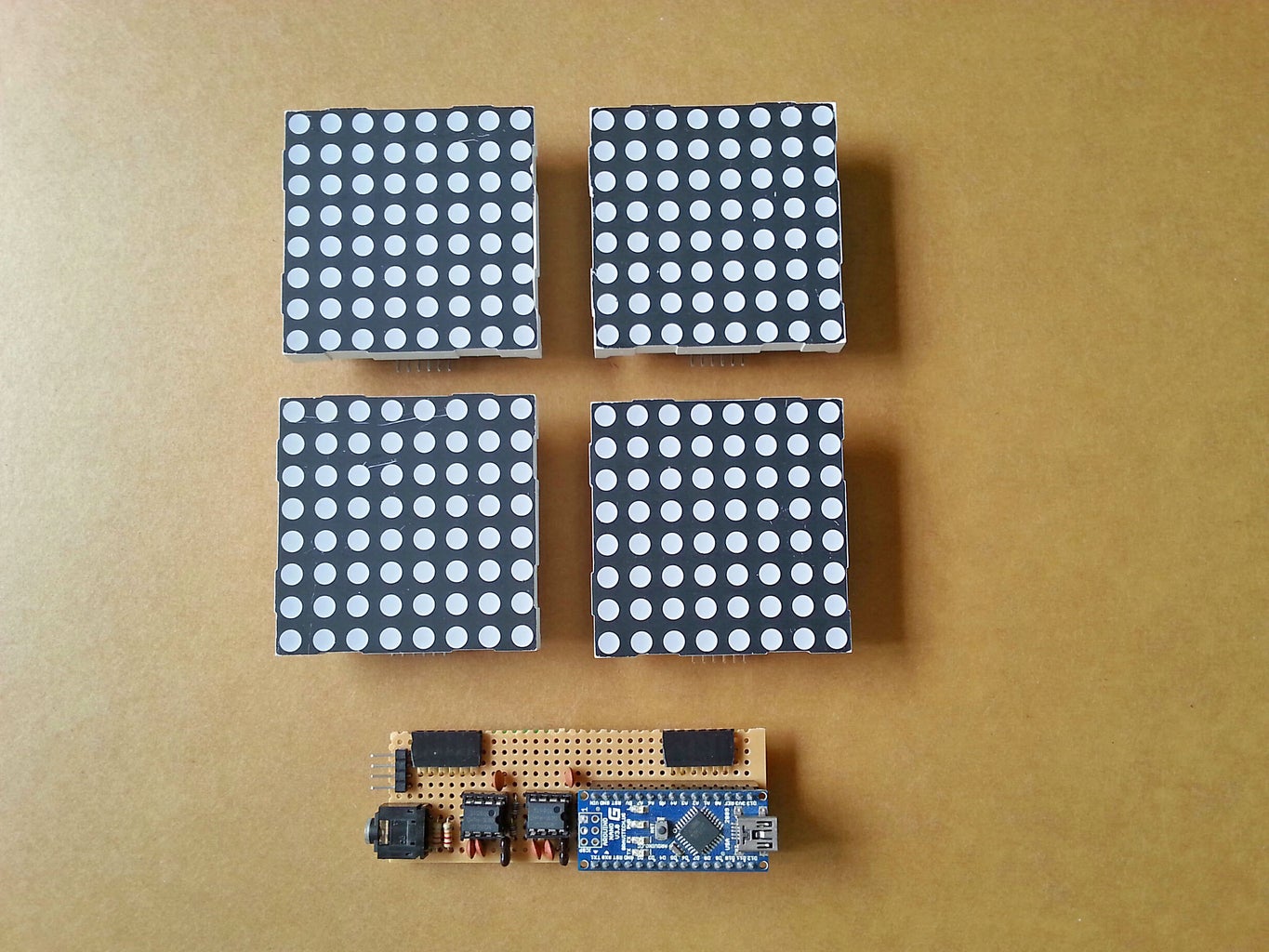Arduino Based Bi Color Led Matrix Audio Spectrum Visualizer 6 Steps With Pictures 9112